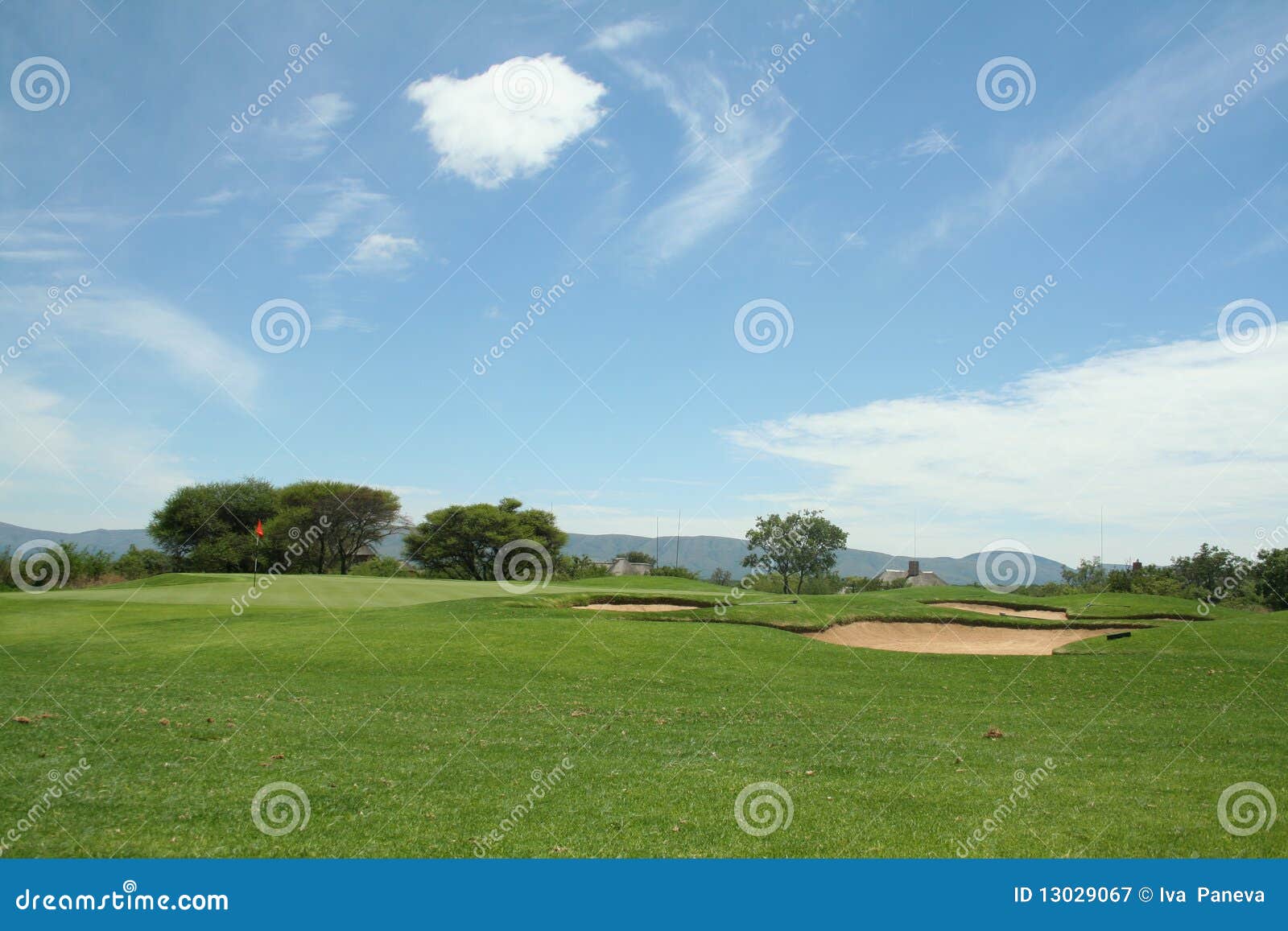 Golf course view stock image. Image of scenery, wild - 13029067