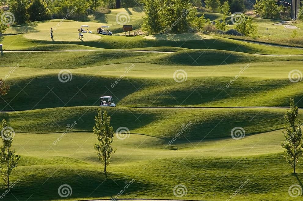 Golf course view stock image. Image of hole, iron, aerial - 845517