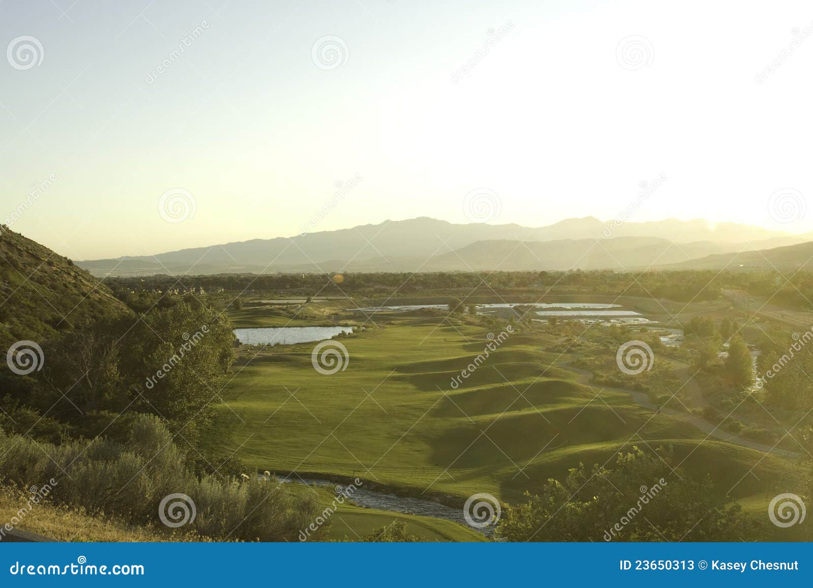 Golf Course View from Above Stock Image - Image of leisure, outdoor ...
