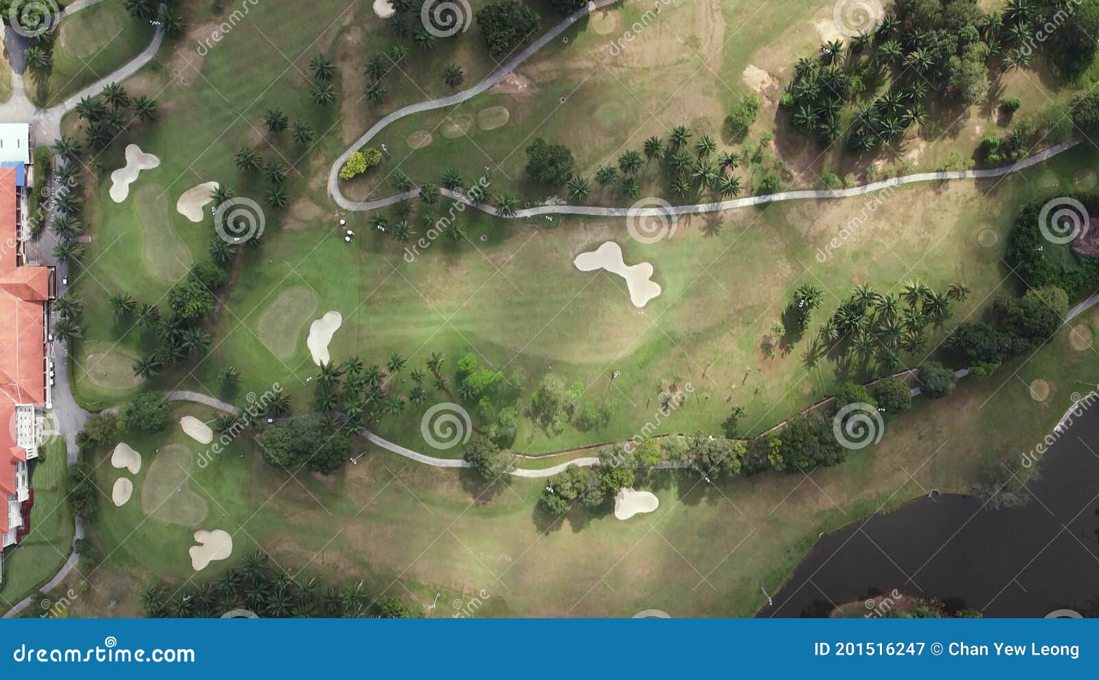 A Golf Course View Capture by Drone Stock Video - Video of drone ...