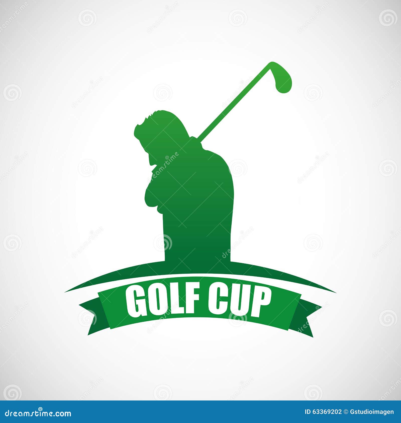 Golf cup design stock vector. Illustration of competition - 63369202