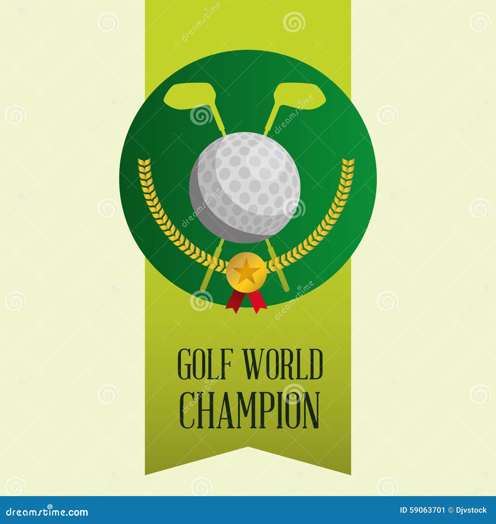 Golf design stock vector. Illustration of goal, tournament - 59063701
