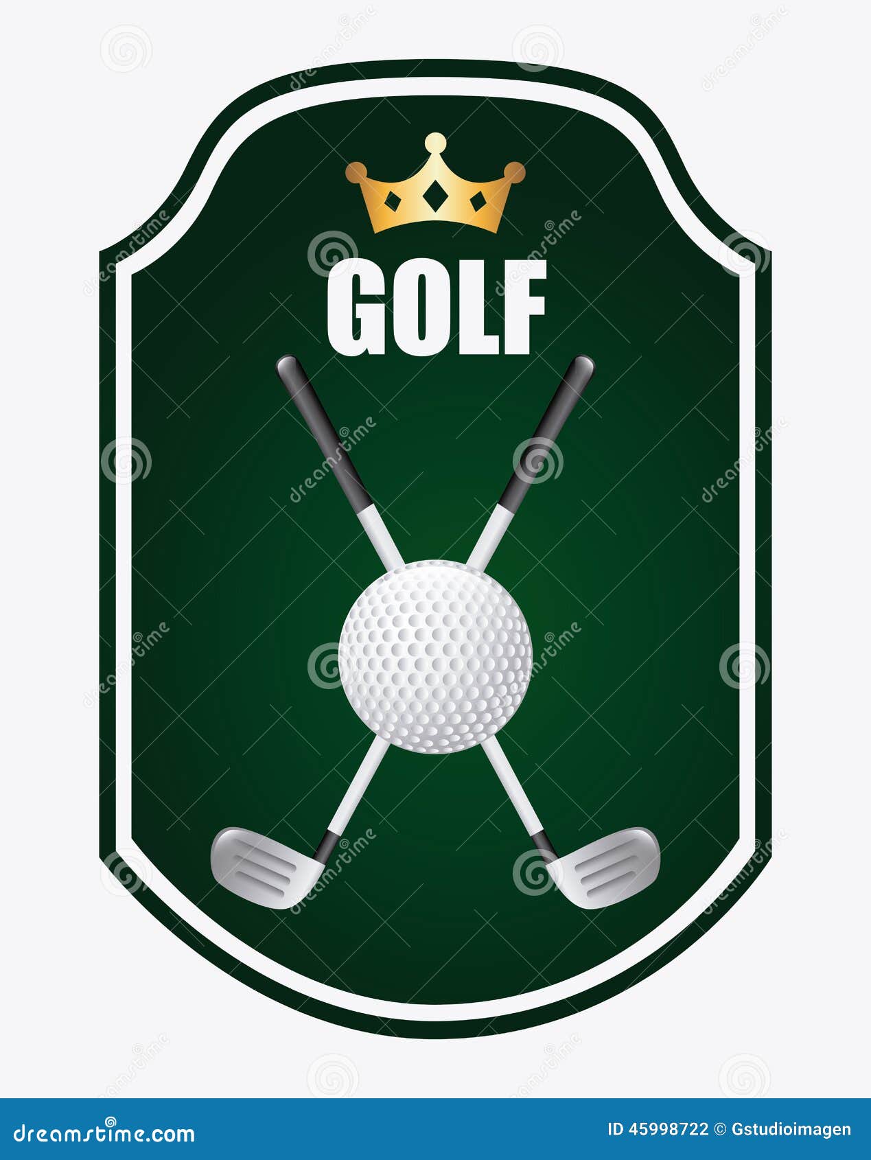 Golf design stock vector. Illustration of game, relax - 45998722