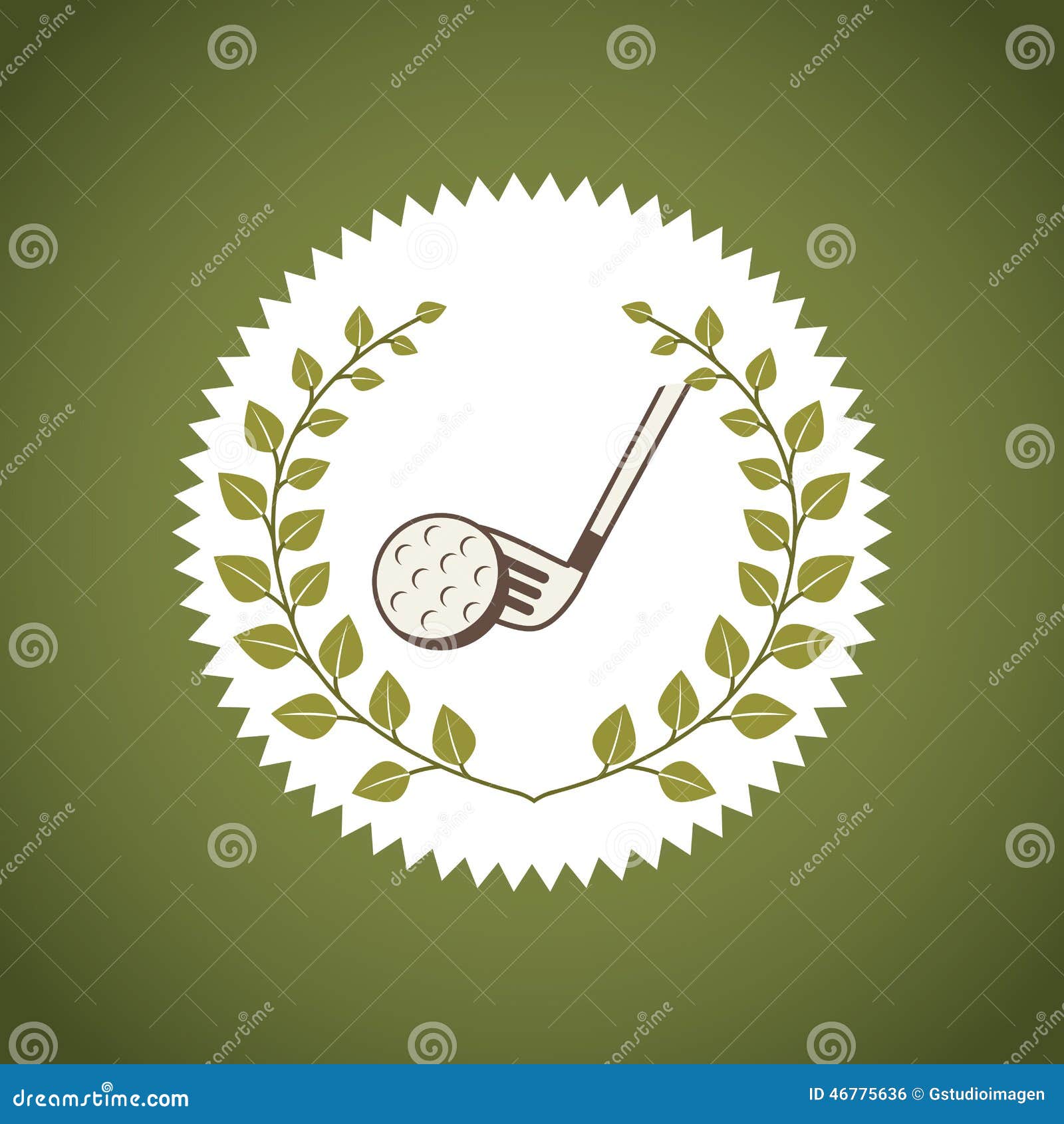 Golf design stock vector. Illustration of icon, graphic - 46775636