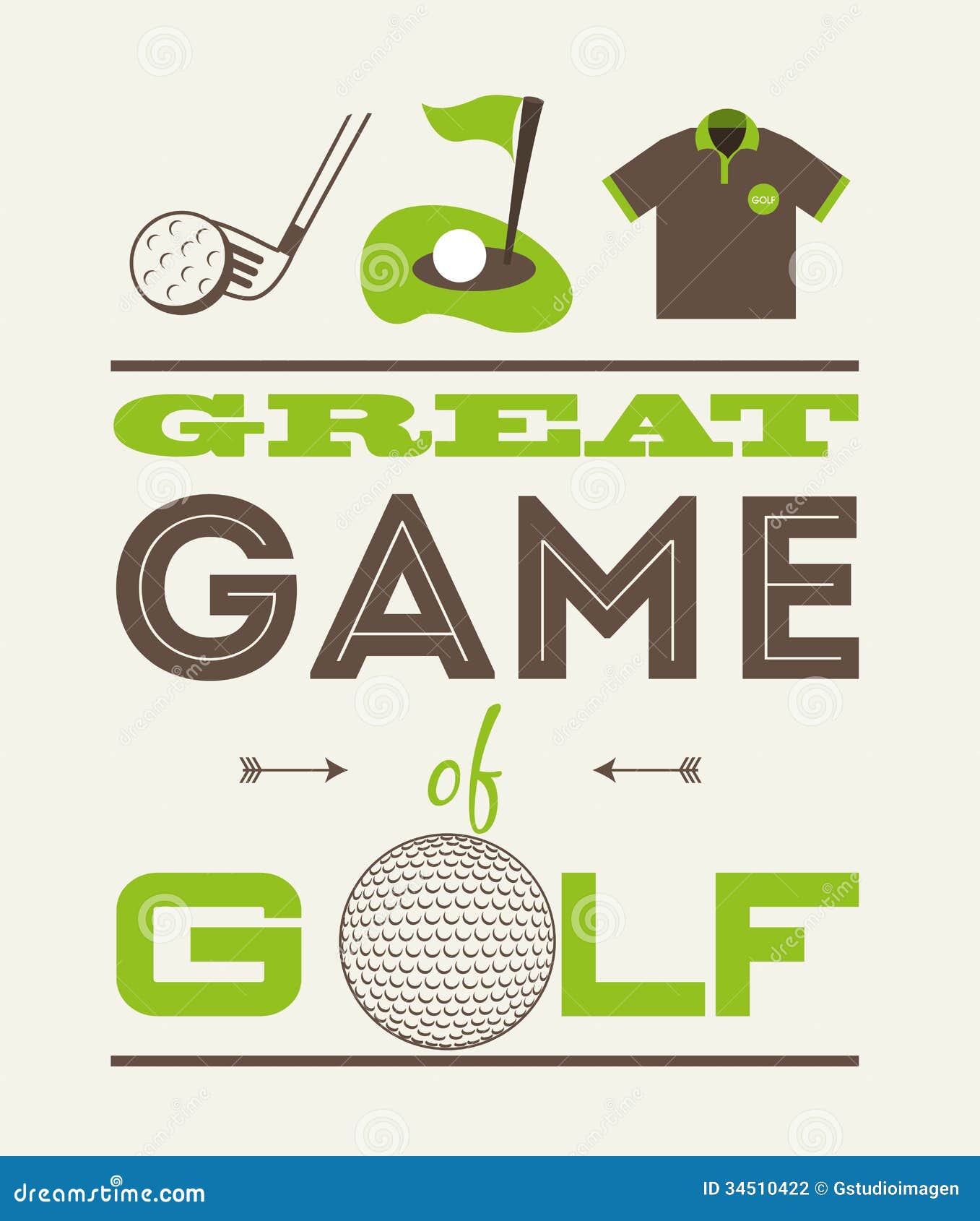 Golf design stock vector. Illustration of champions, graphic - 34510422