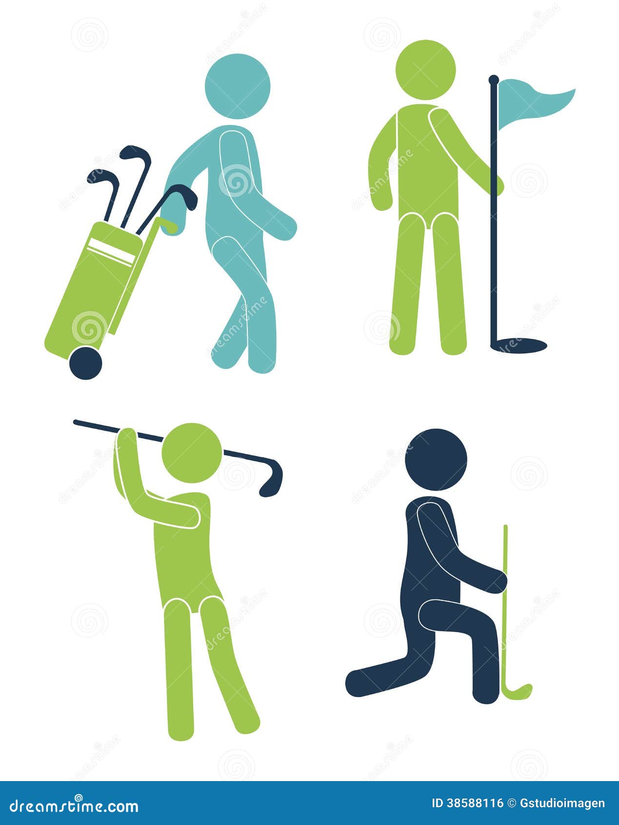 Golf design pictograph stock vector. Illustration of high - 38588116
