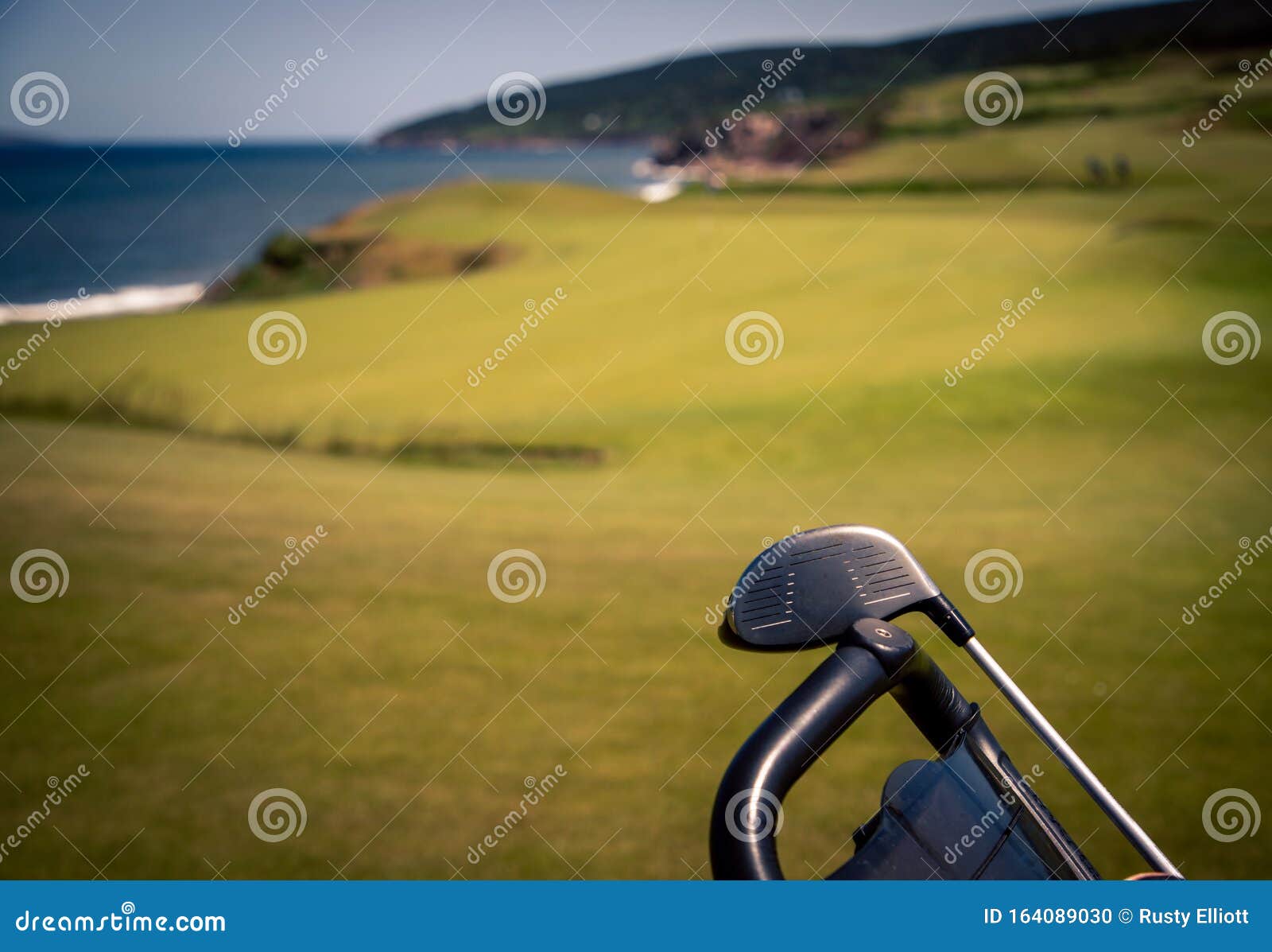 Golf Driver with Course in Background Stock Photo - Image of outdoor ...