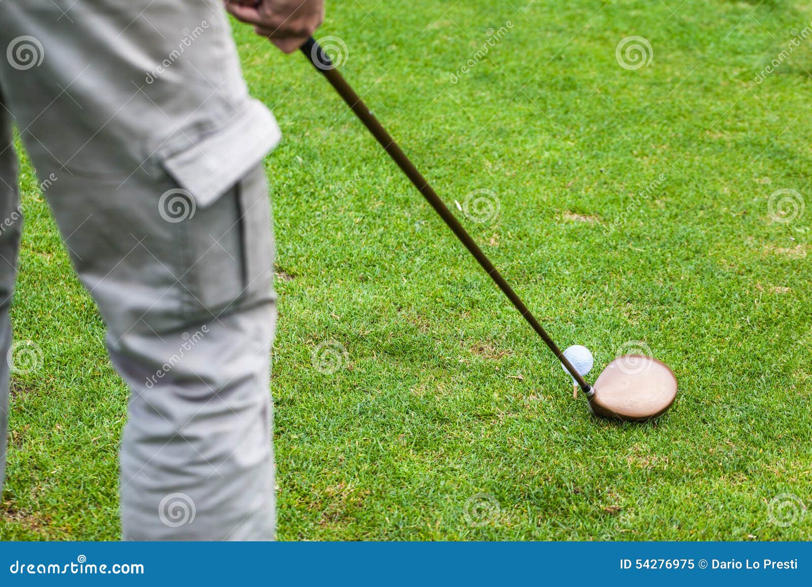 Golf driver hit stock image. Image of green, dimple, ball - 54276975