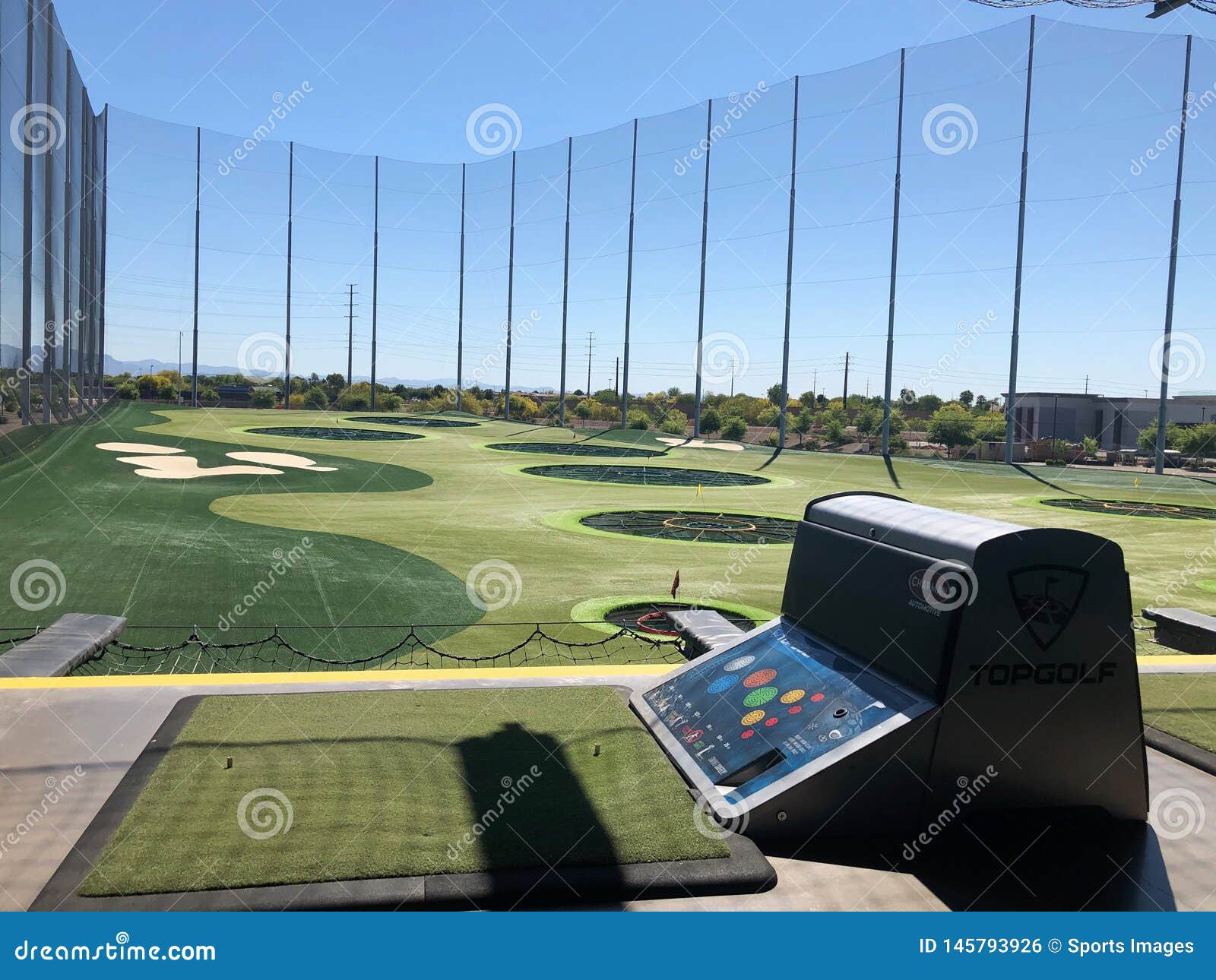 Golf Driving Range. editorial photo. Image of daytime - 145793926