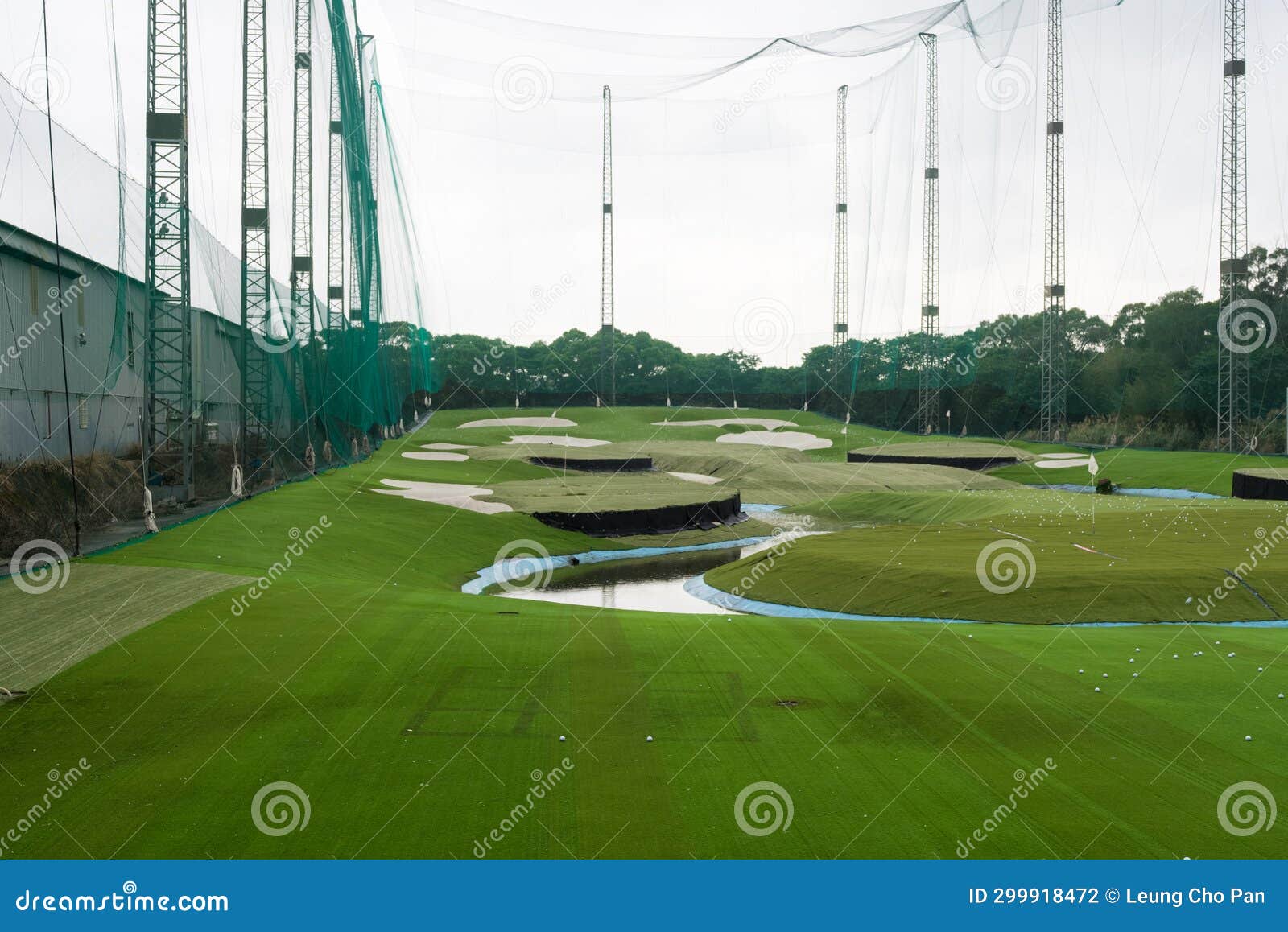 Golf driving range stock photo. Image of golfing, playing - 299918472