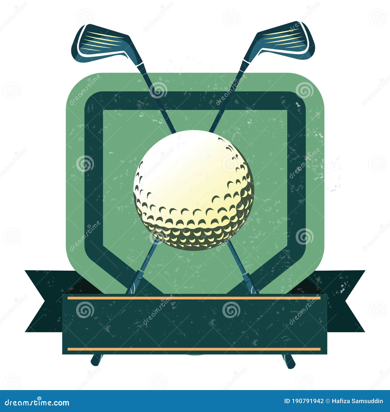 Golf Emblem. Vector Illustration Decorative Design Stock Vector ...