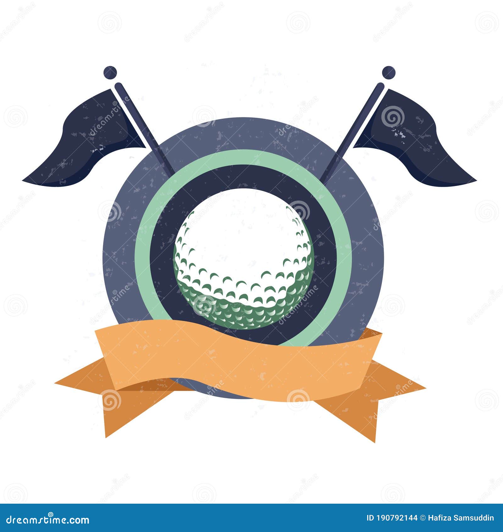 Golf Emblem. Vector Illustration Decorative Design Stock Vector ...