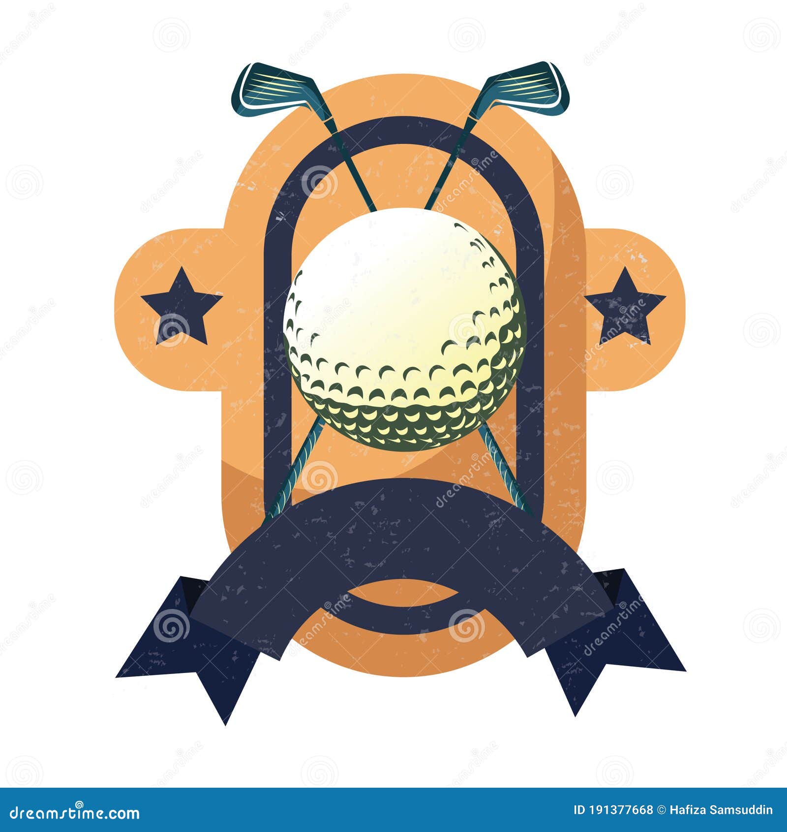 Golf Emblem. Vector Illustration Decorative Design Stock Vector ...