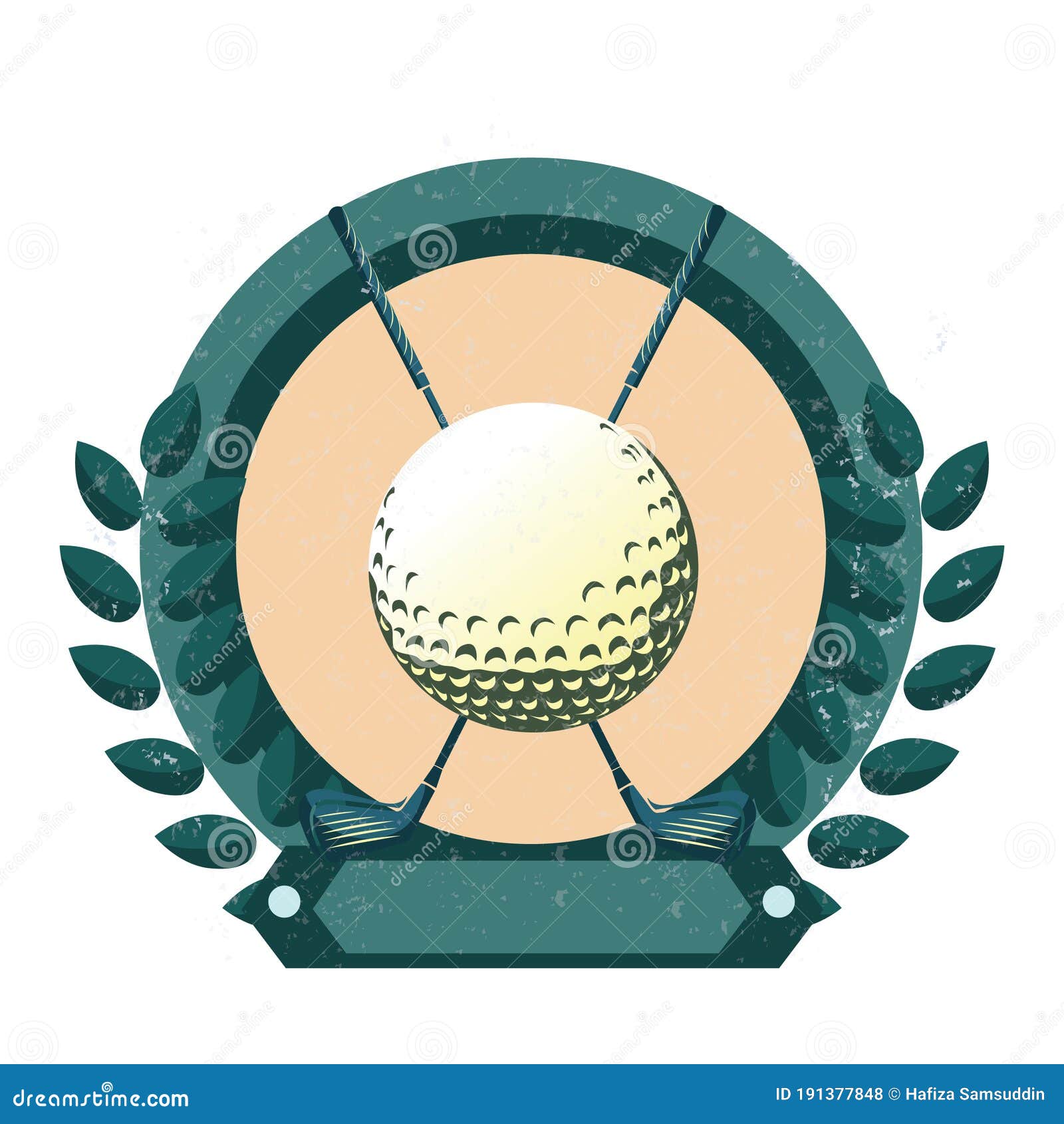 Golf Emblem. Vector Illustration Decorative Design Stock Vector ...