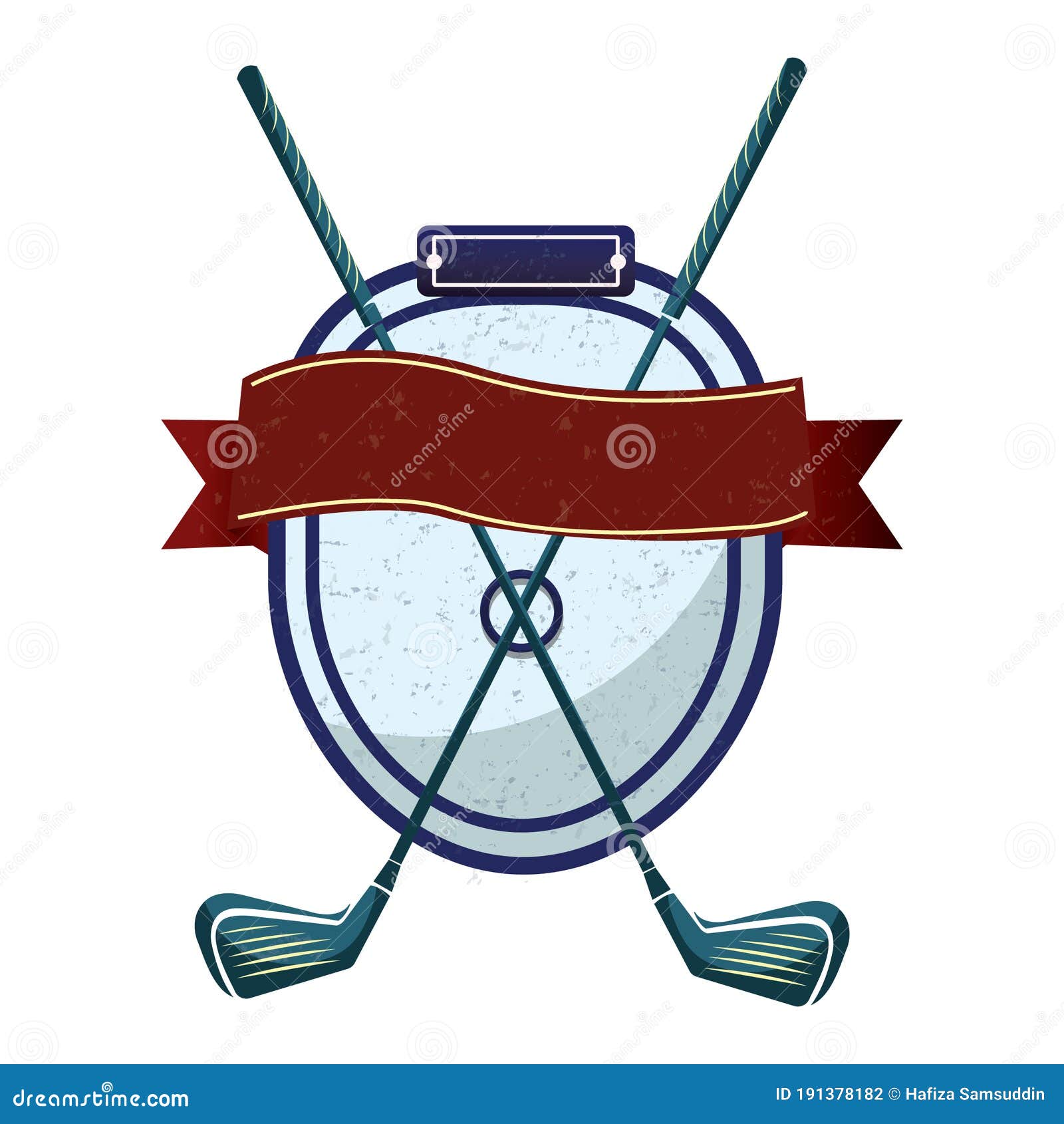 Golf Emblem. Vector Illustration Decorative Design Stock Vector ...