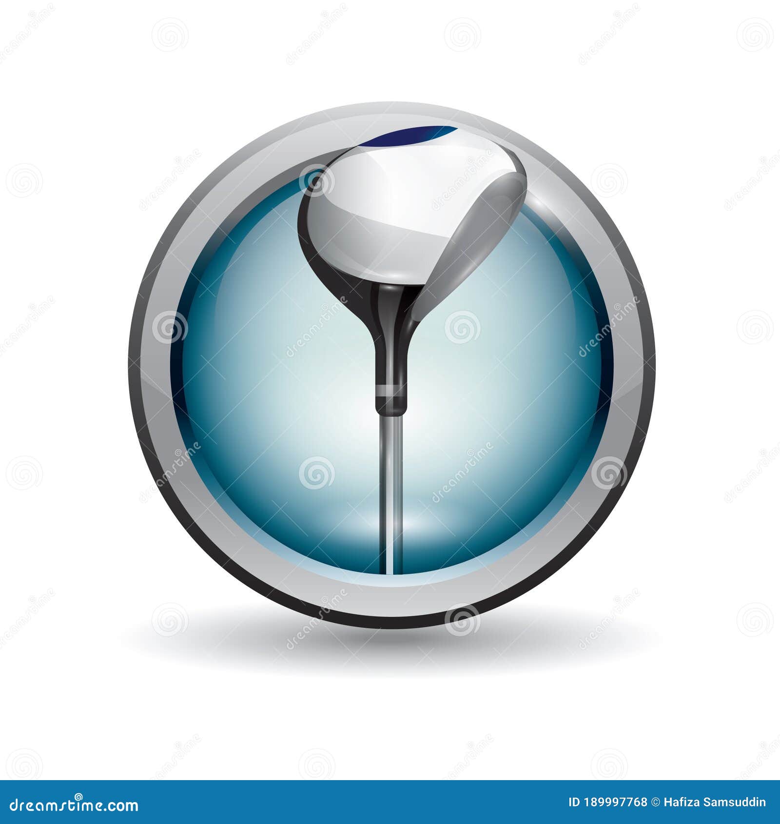 Golf Fairway Club. Vector Illustration Decorative Design Stock Vector ...