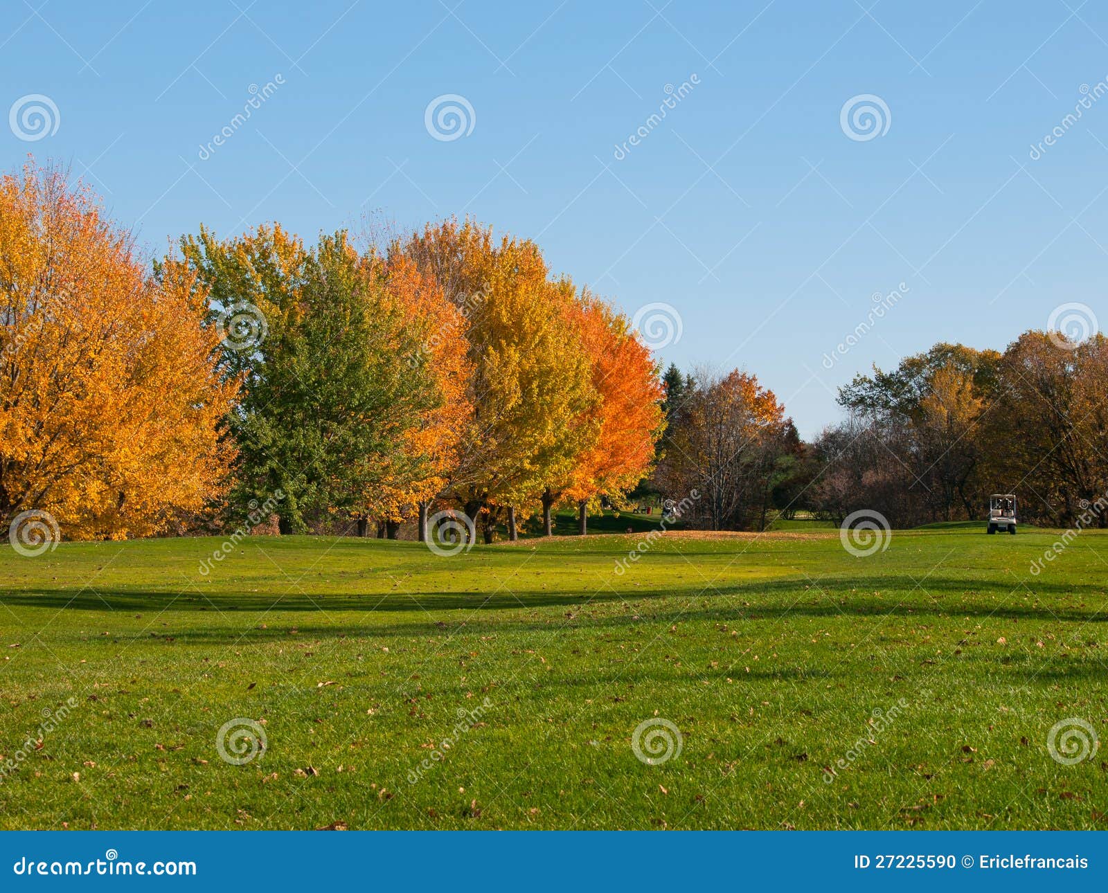 Golf in fall stock photo. Image of trees, october, seasons - 27225590
