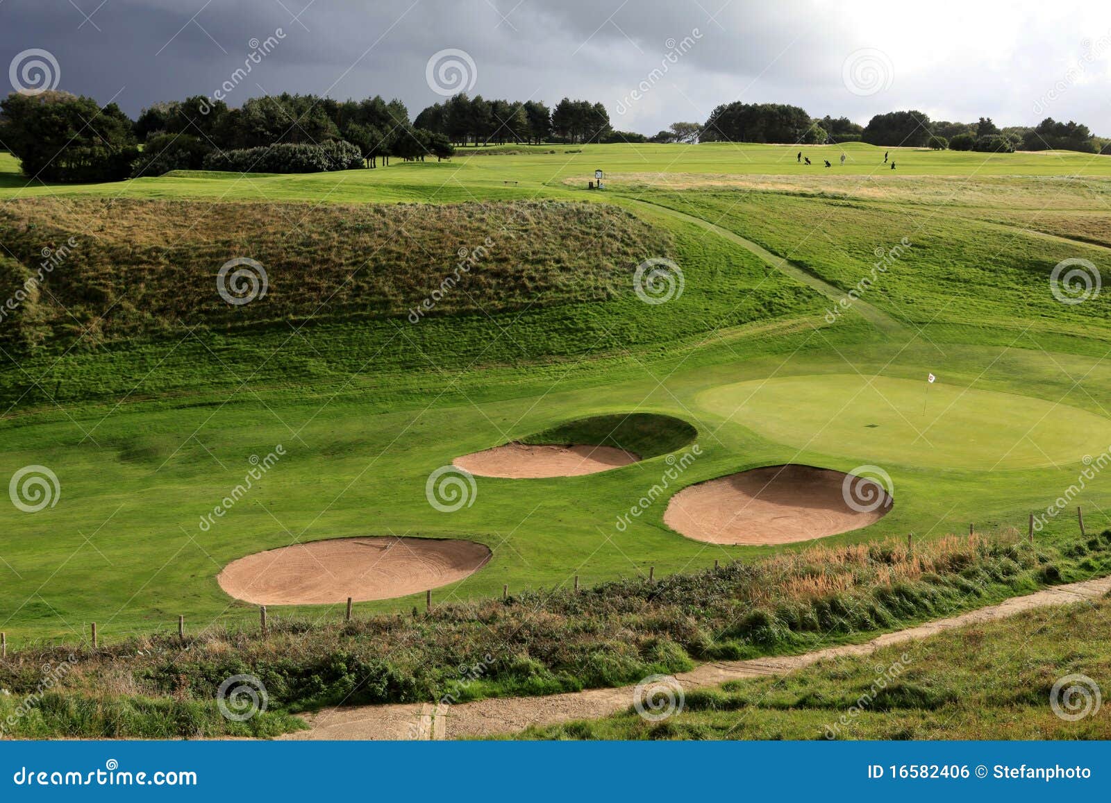 Golf field stock photo. Image of lawn, swing, hole, tournament - 16582406