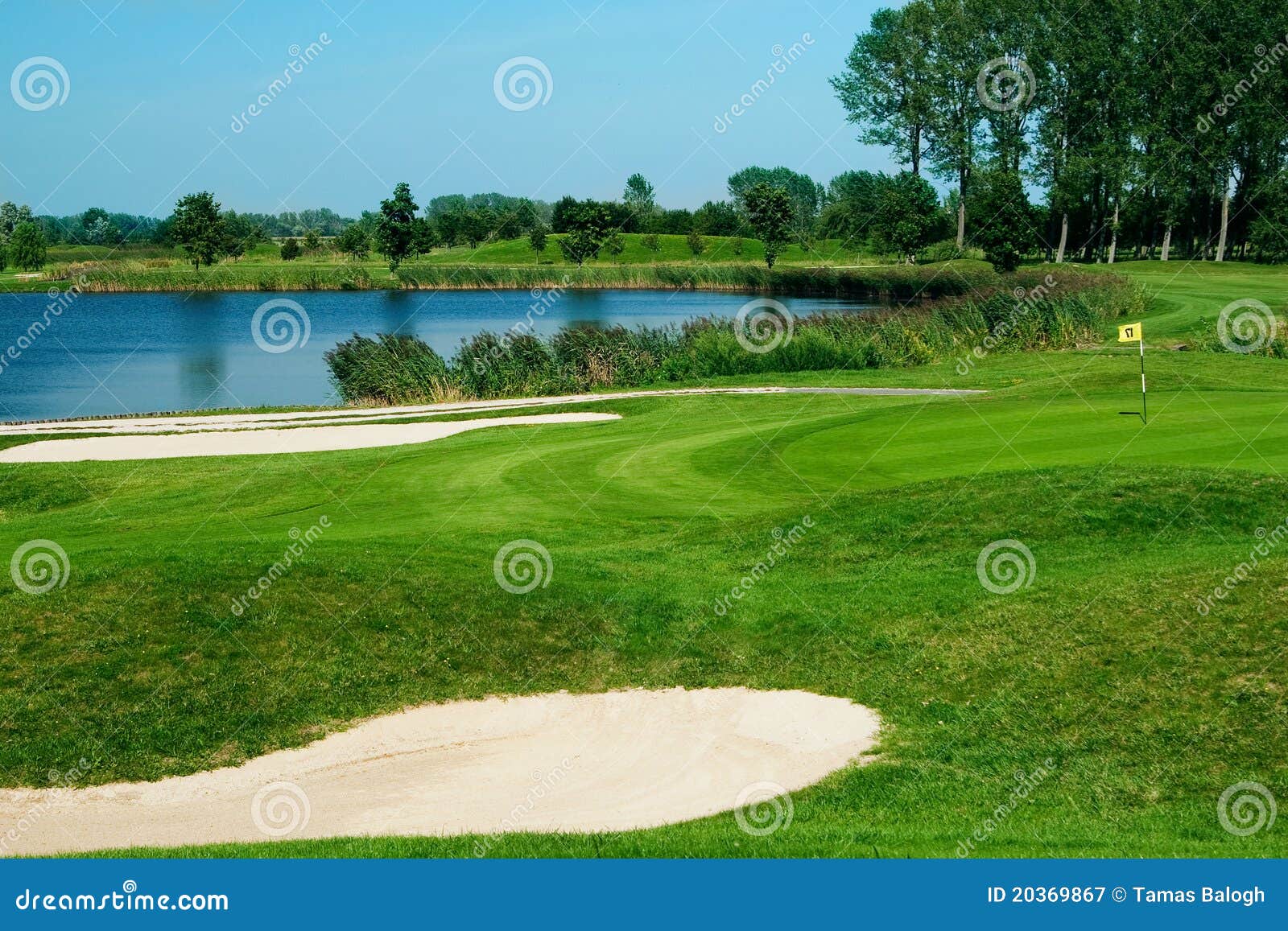 Golf field stock image. Image of cloudscape, playing - 20369867