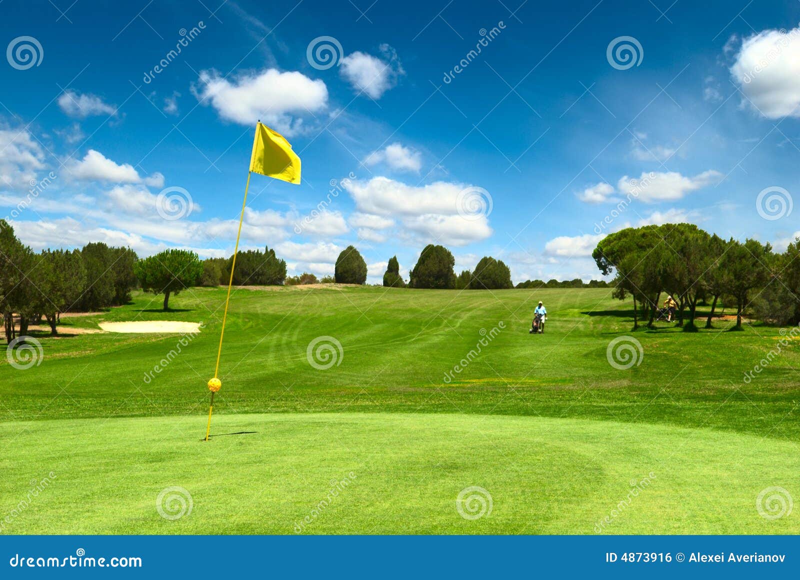 Golf field stock photo. Image of activity, perfection - 4873916