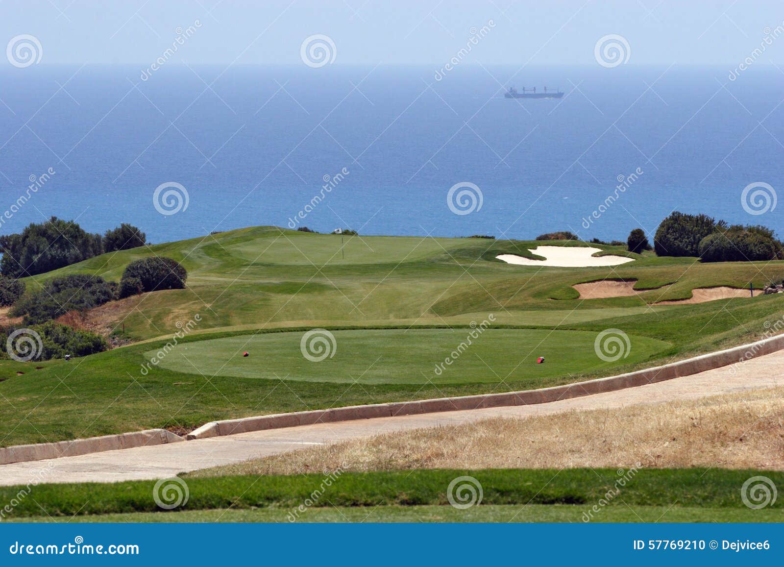 Golf Field in Cyprus stock photo. Image of sand, travel - 57769210