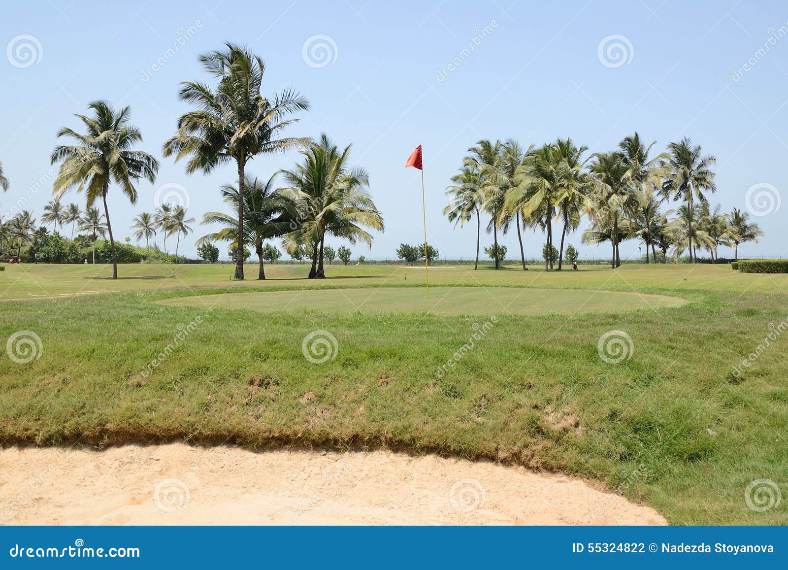 Golf field stock photo. Image of journey, lifestyle, playing - 55324822