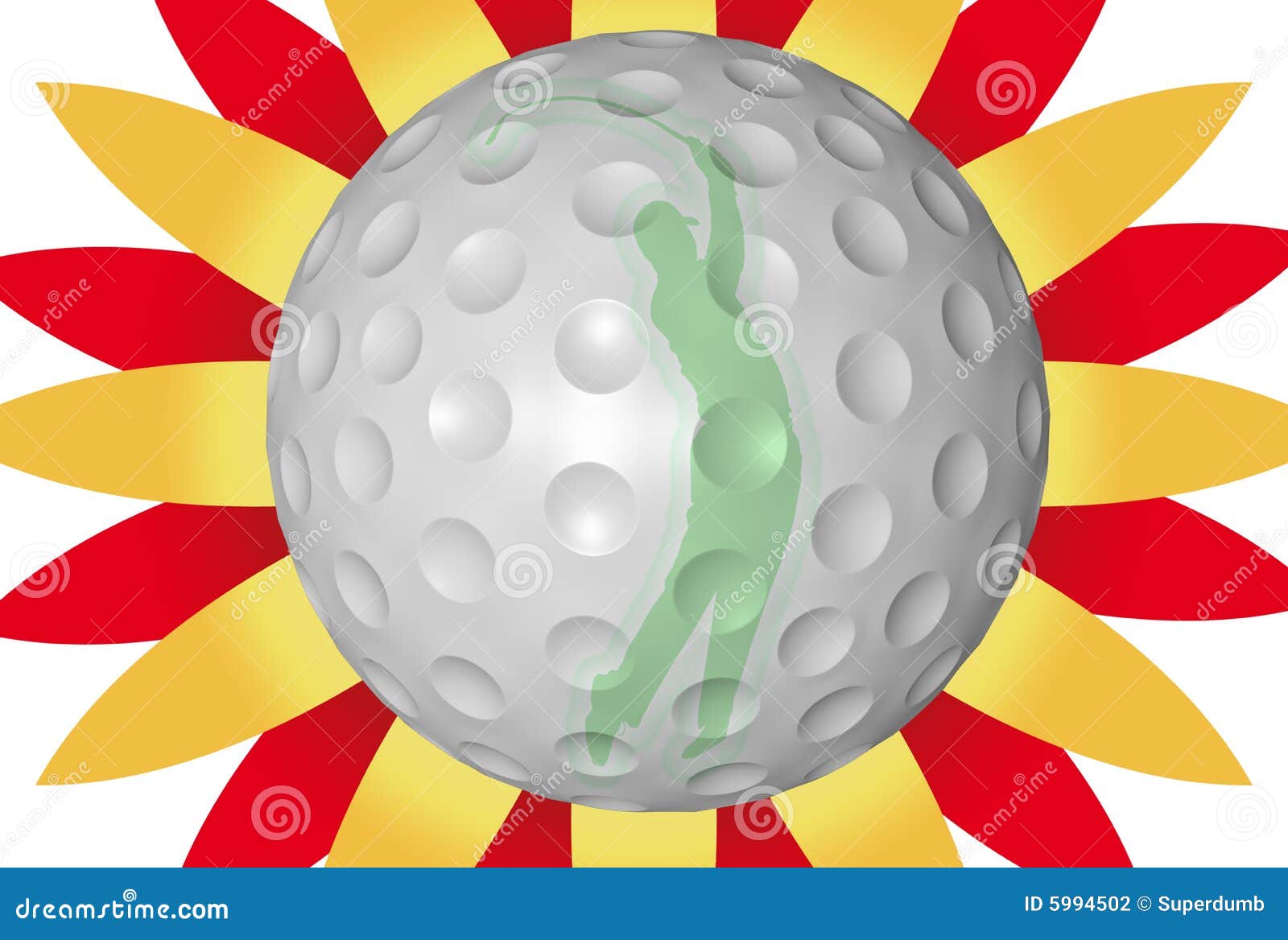 Golf Flower stock illustration. Illustration of flower - 5994502
