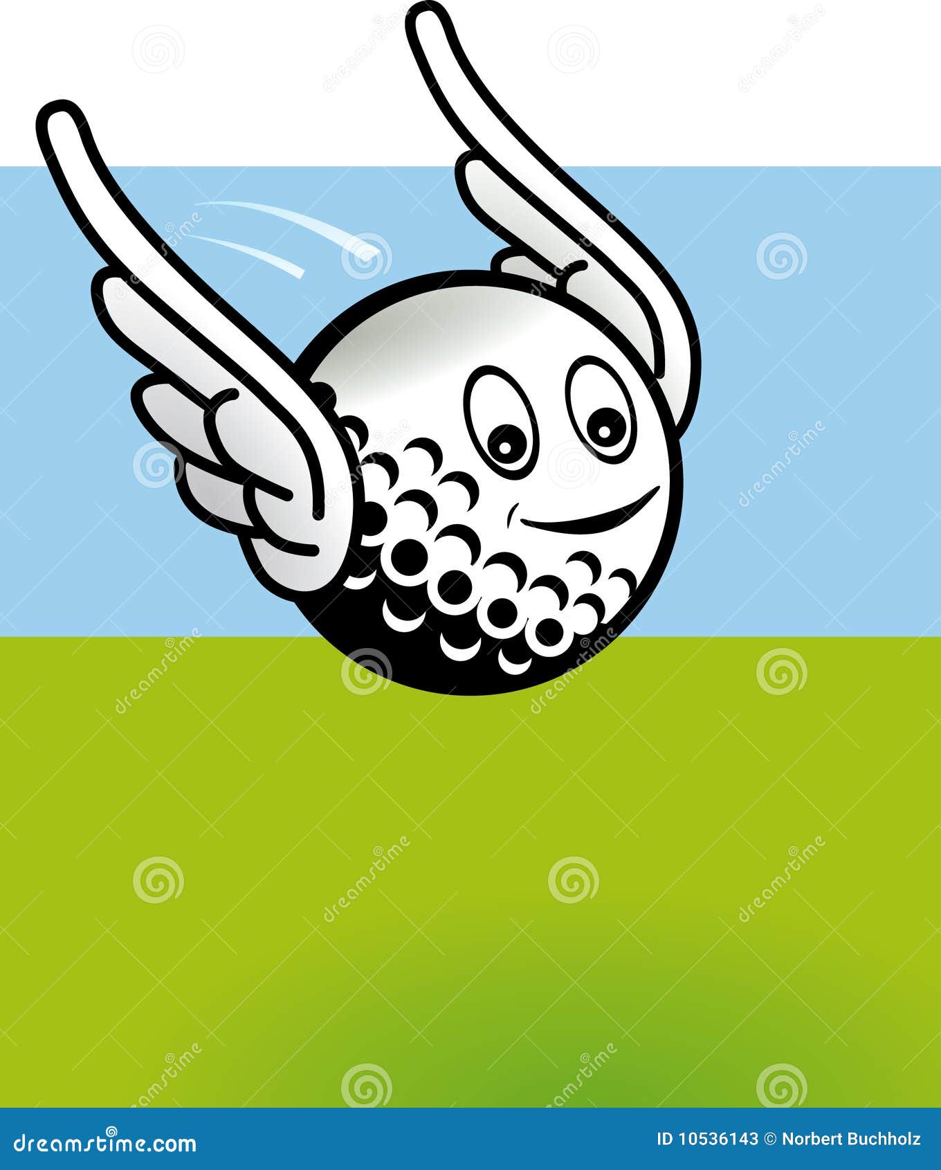 Golf flying stock vector. Illustration of outdoor, green - 10536143