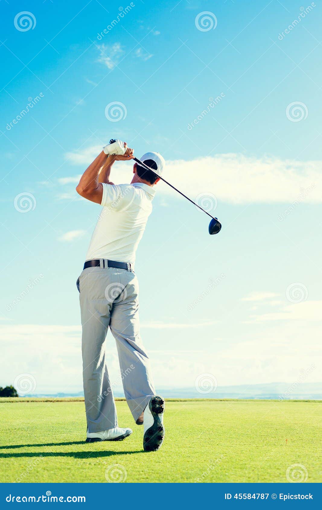 Golf stock image. Image of green, golfer, outdoors, impact - 45584787