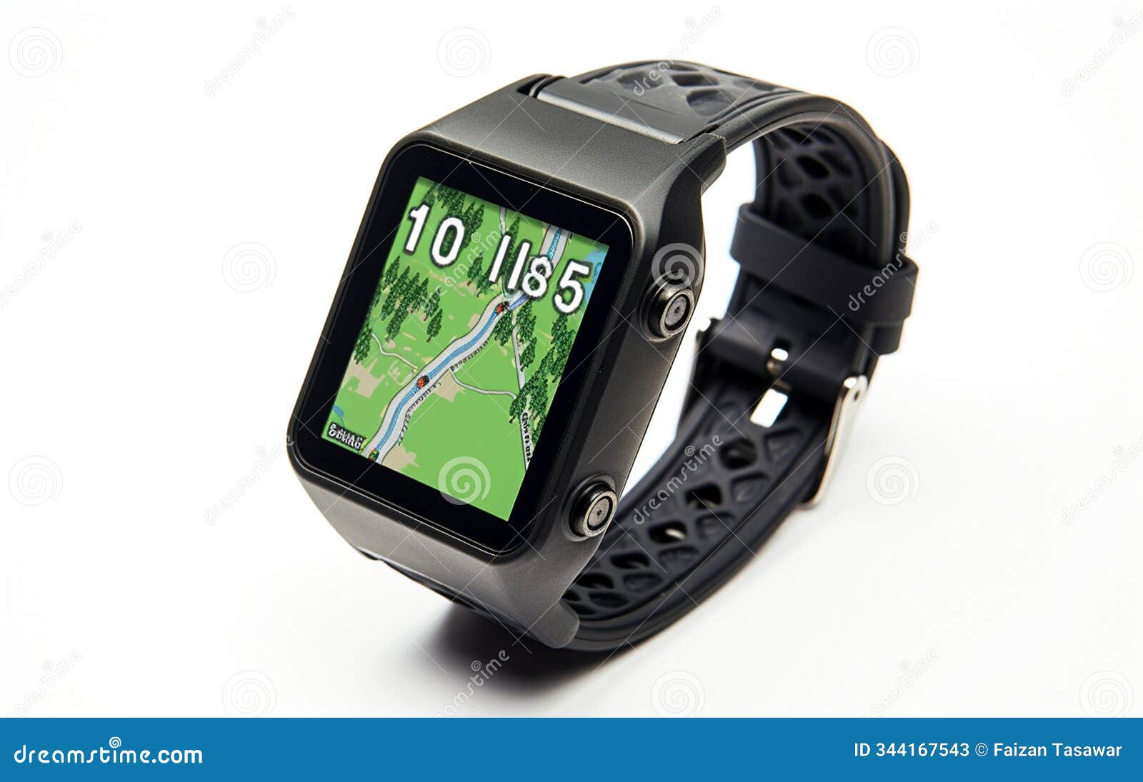 Golf GPS Device on White Background Stock Image - Image of shield ...