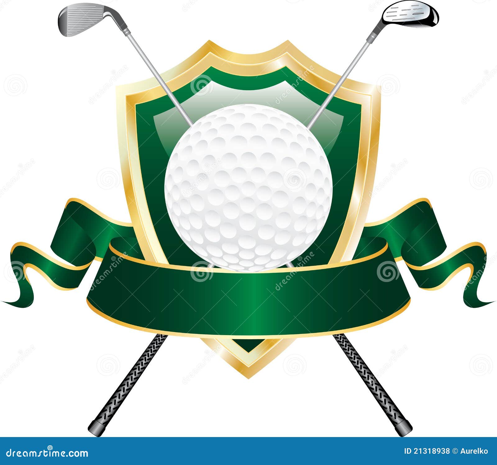Golf green banner stock vector. Illustration of gold - 21318938