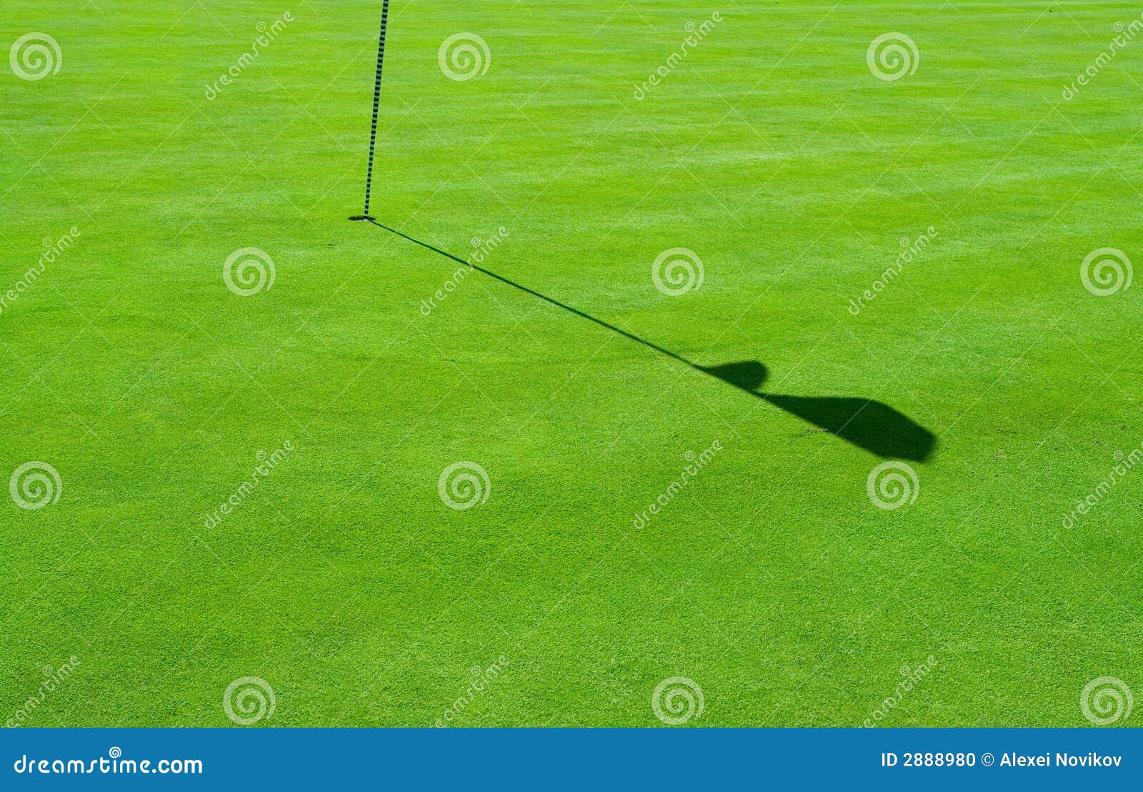 Golf Green and a Flag Shadow Stock Photo - Image of compete, landscape ...