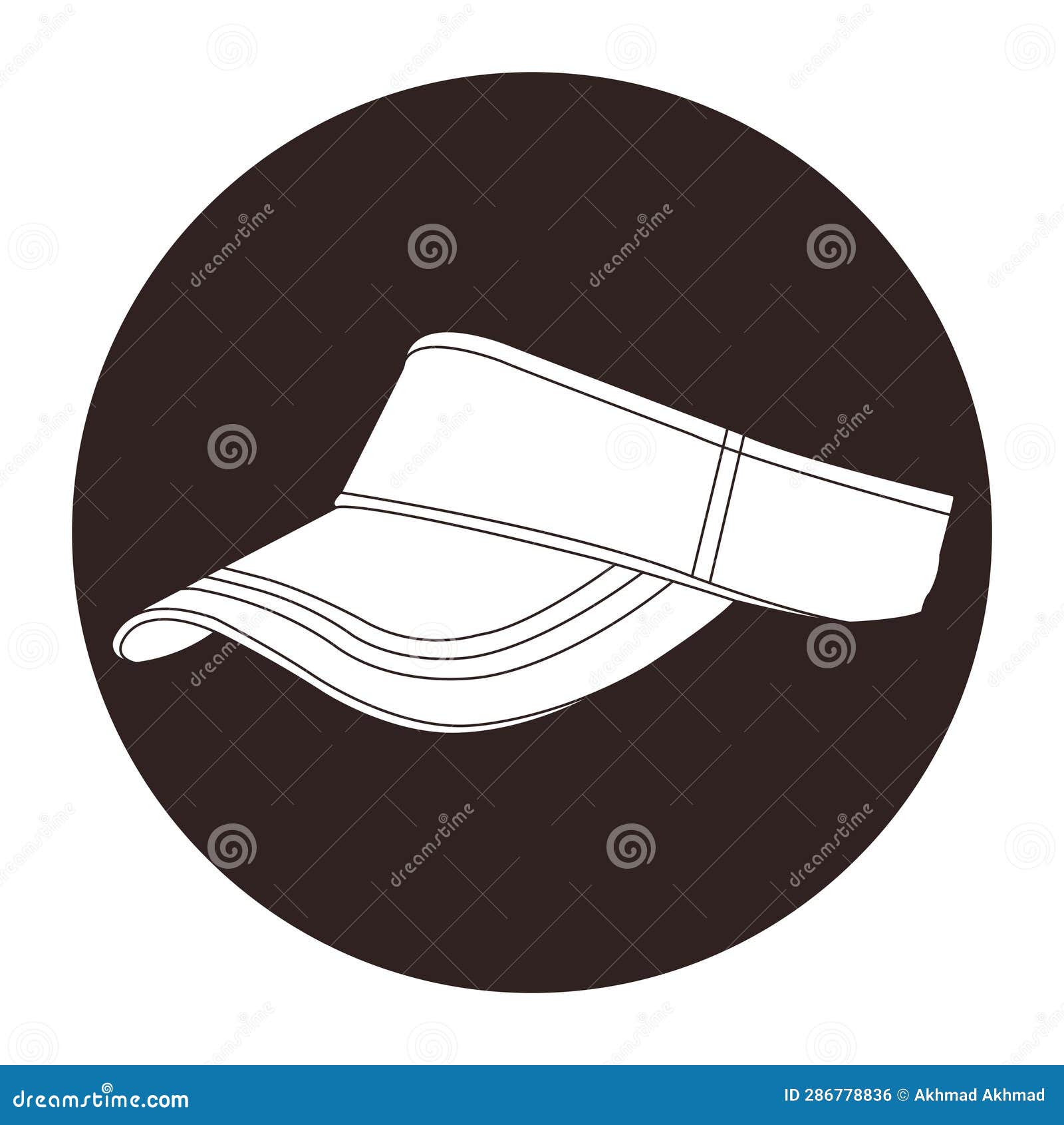 Golf hat icon stock illustration. Illustration of clothing - 286778836