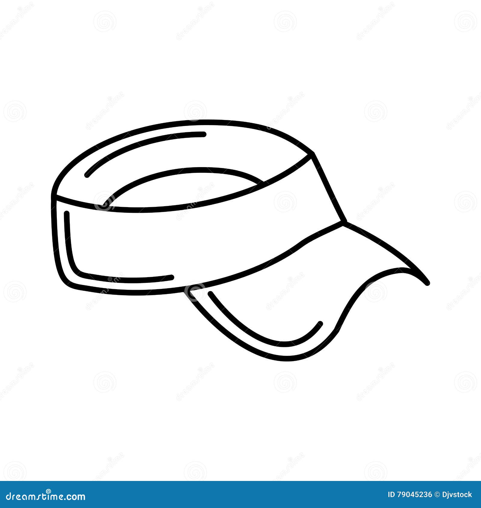 Golf Hat Uniform Isolated Icon Stock Vector - Illustration of summer ...