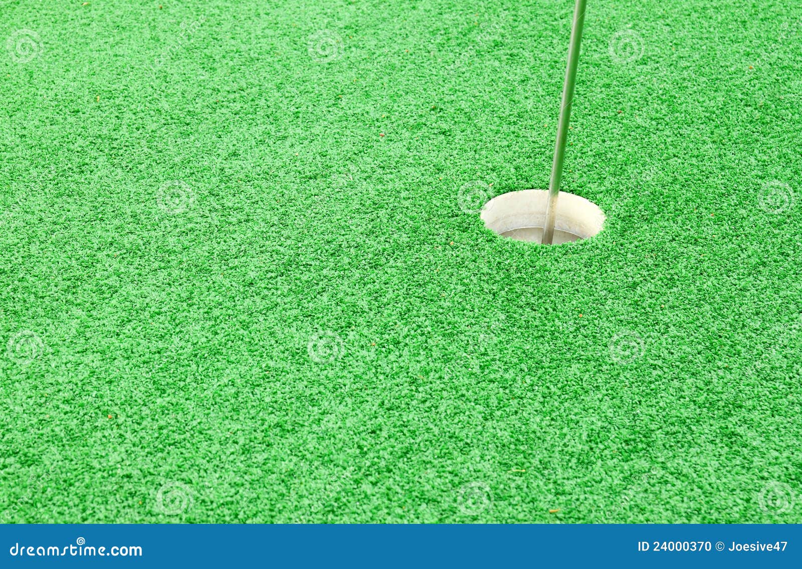 Golf Hole on the Green Grass Stock Photo - Image of recreational ...