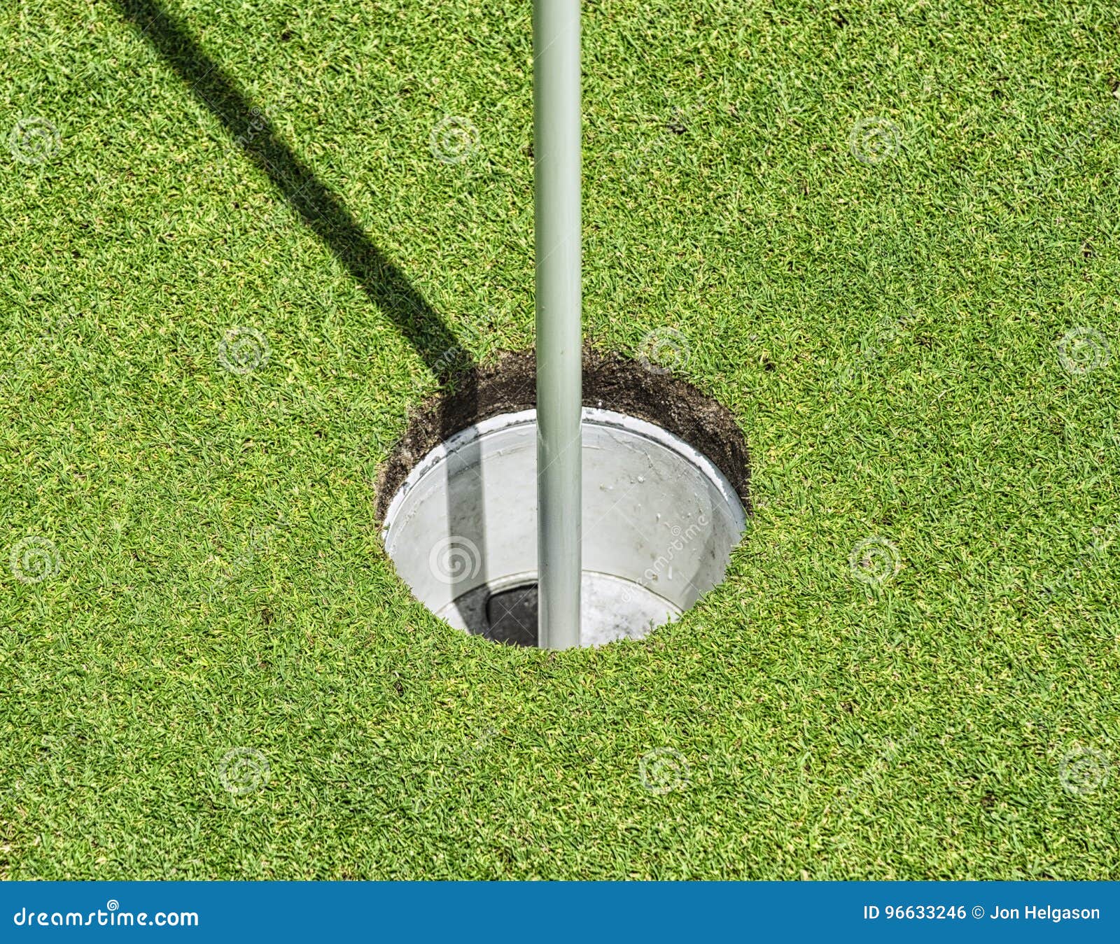 Golf hole stock photo. Image of real, grass, golf, summer - 96633246