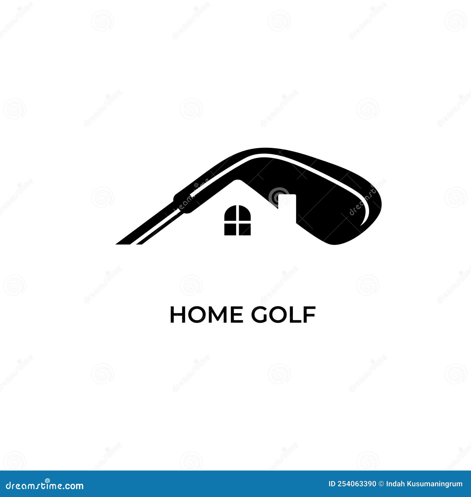 Golf House Logo Template Design Vector, Creative Symbol Stock Vector ...