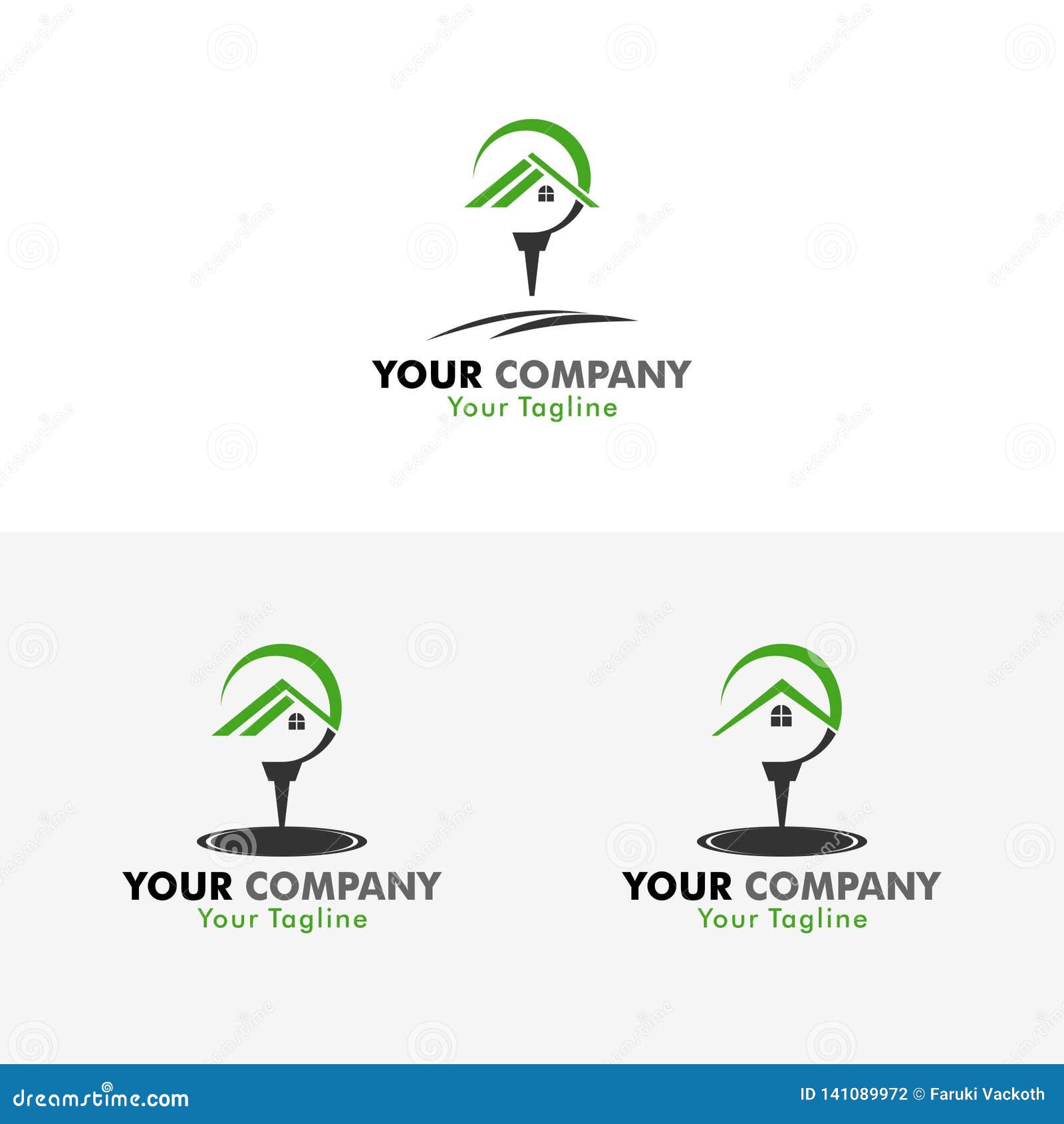 Golf House Logo stock vector. Illustration of abstract - 141089972