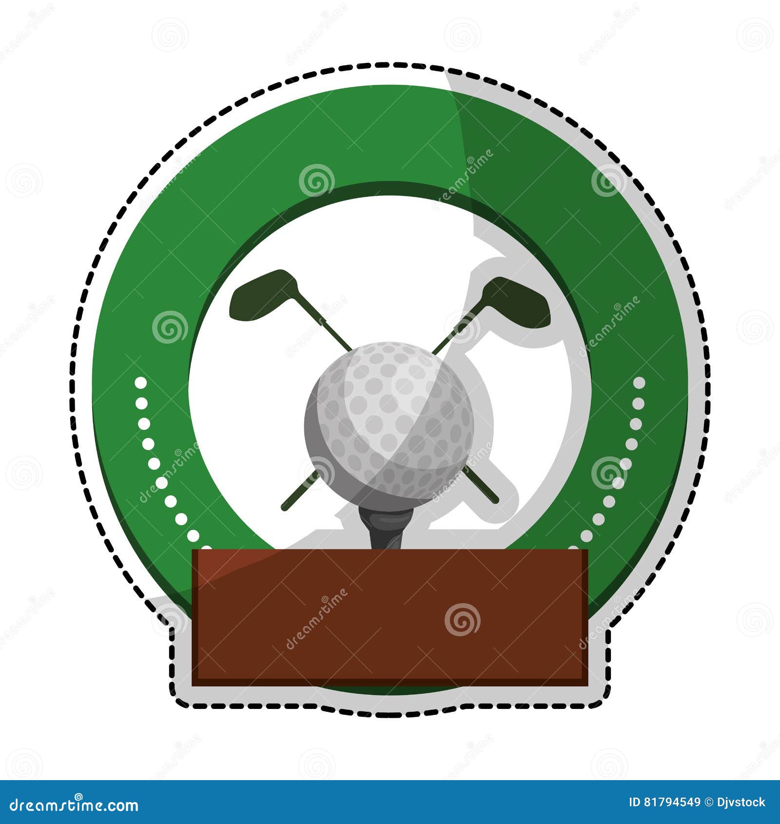 Golf icon image stock vector. Illustration of recreational - 81794549