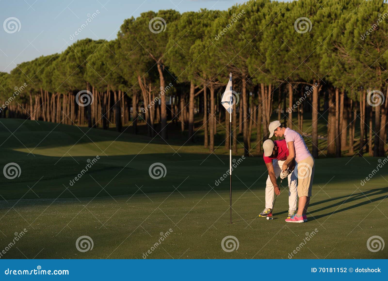 Golf instructions stock photo. Image of hobby, learn - 70181152