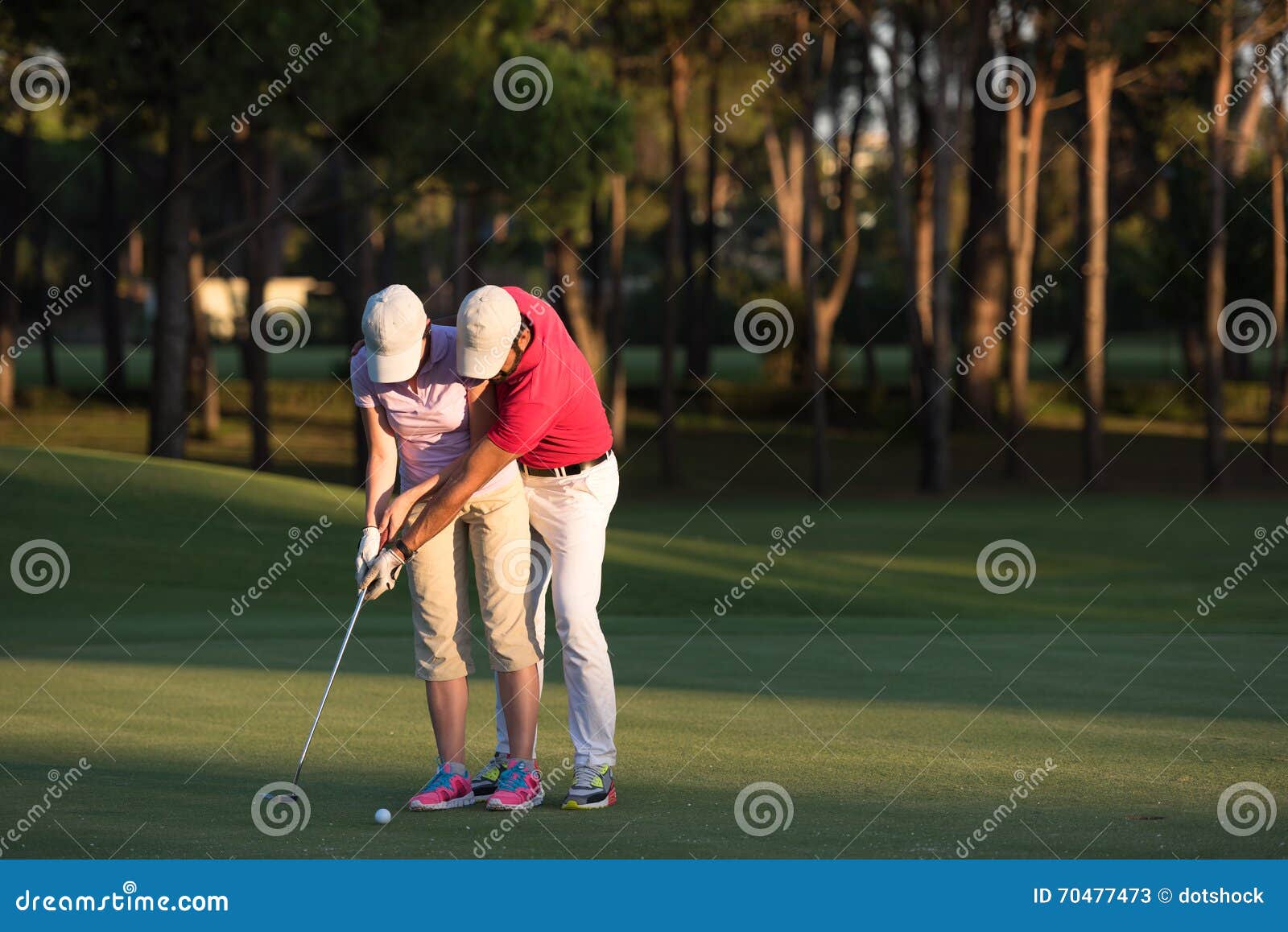 Golf instructions stock image. Image of instructor, green - 70477473