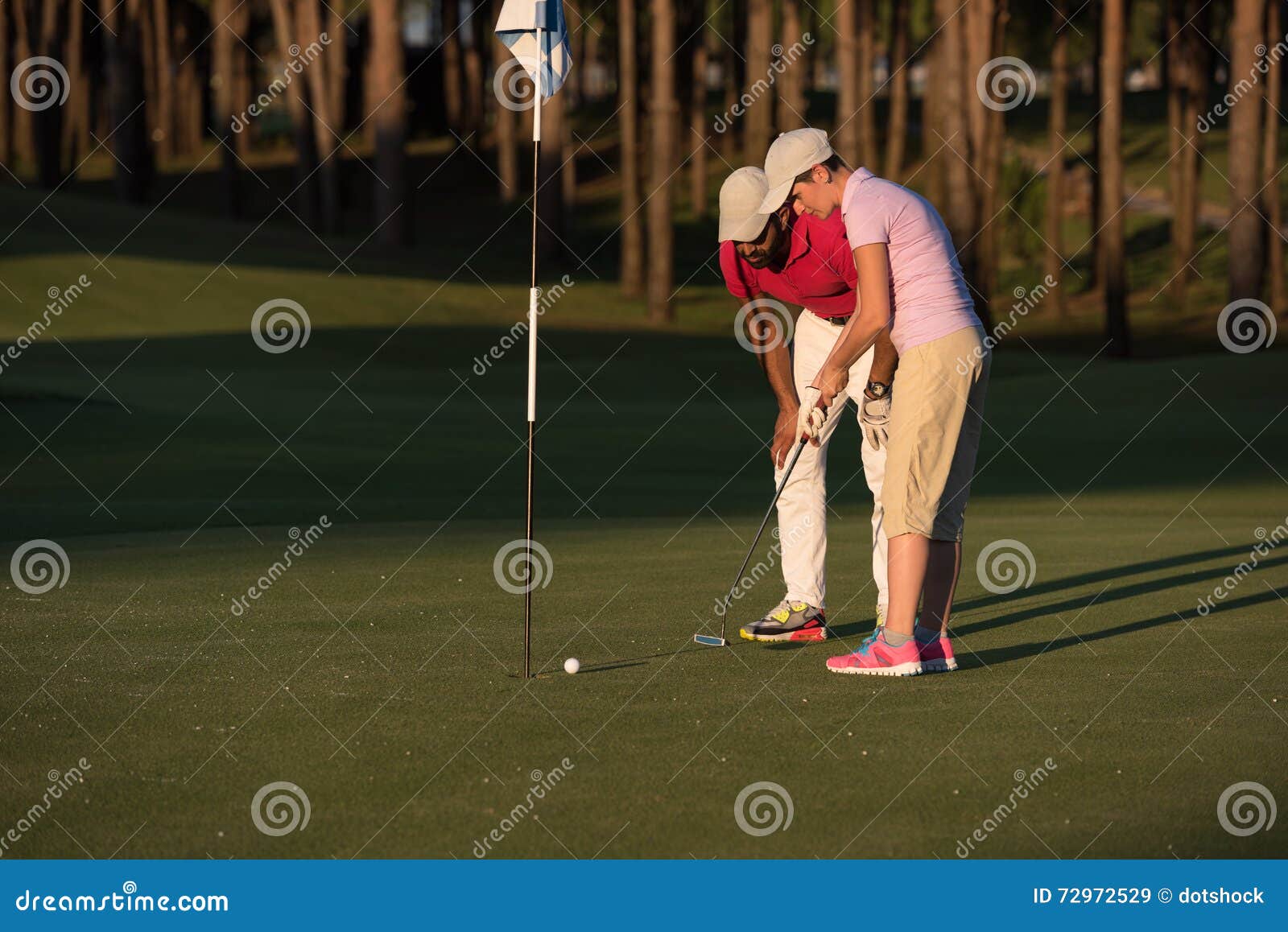 Golf instructions stock image. Image of hobby, female - 72972529