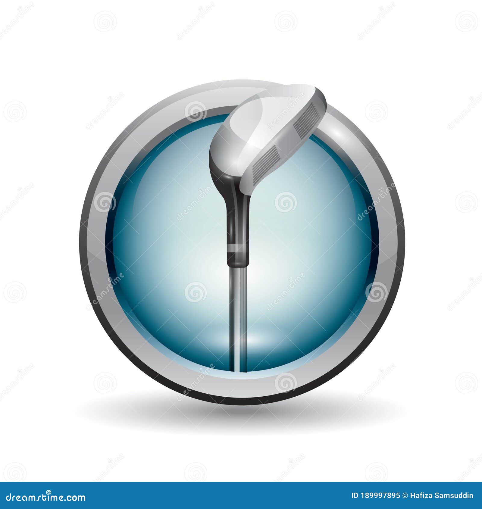 Golf Iron Club. Vector Illustration Decorative Design Stock Vector ...