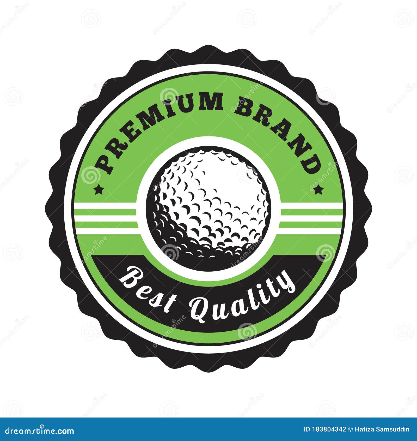 Golf Label. Vector Illustration Decorative Background Design Stock ...