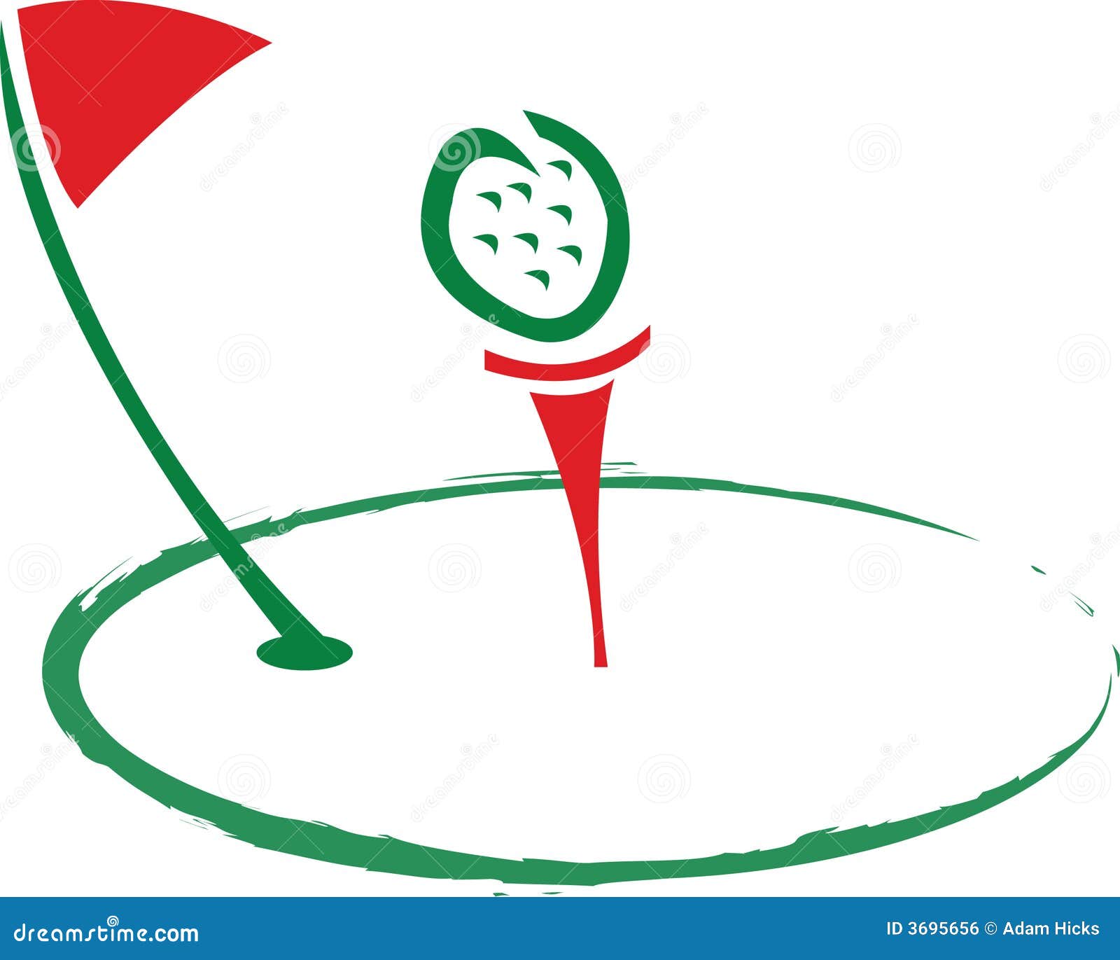 Golf Logo stock vector. Illustration of grass, vacation - 3695656