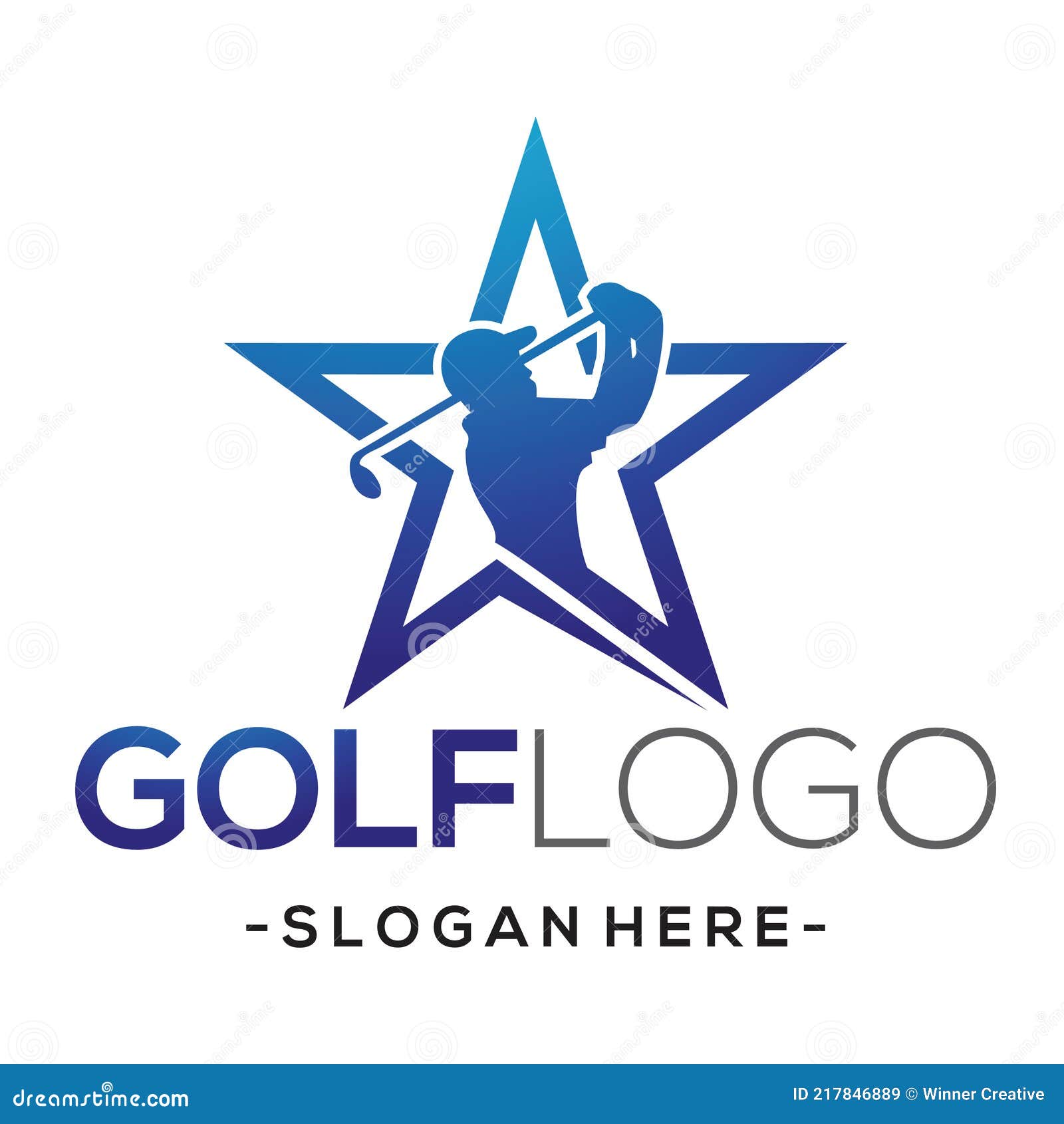 Golf Logo Design Inspiration Vector Stock Vector - Illustration of hole ...
