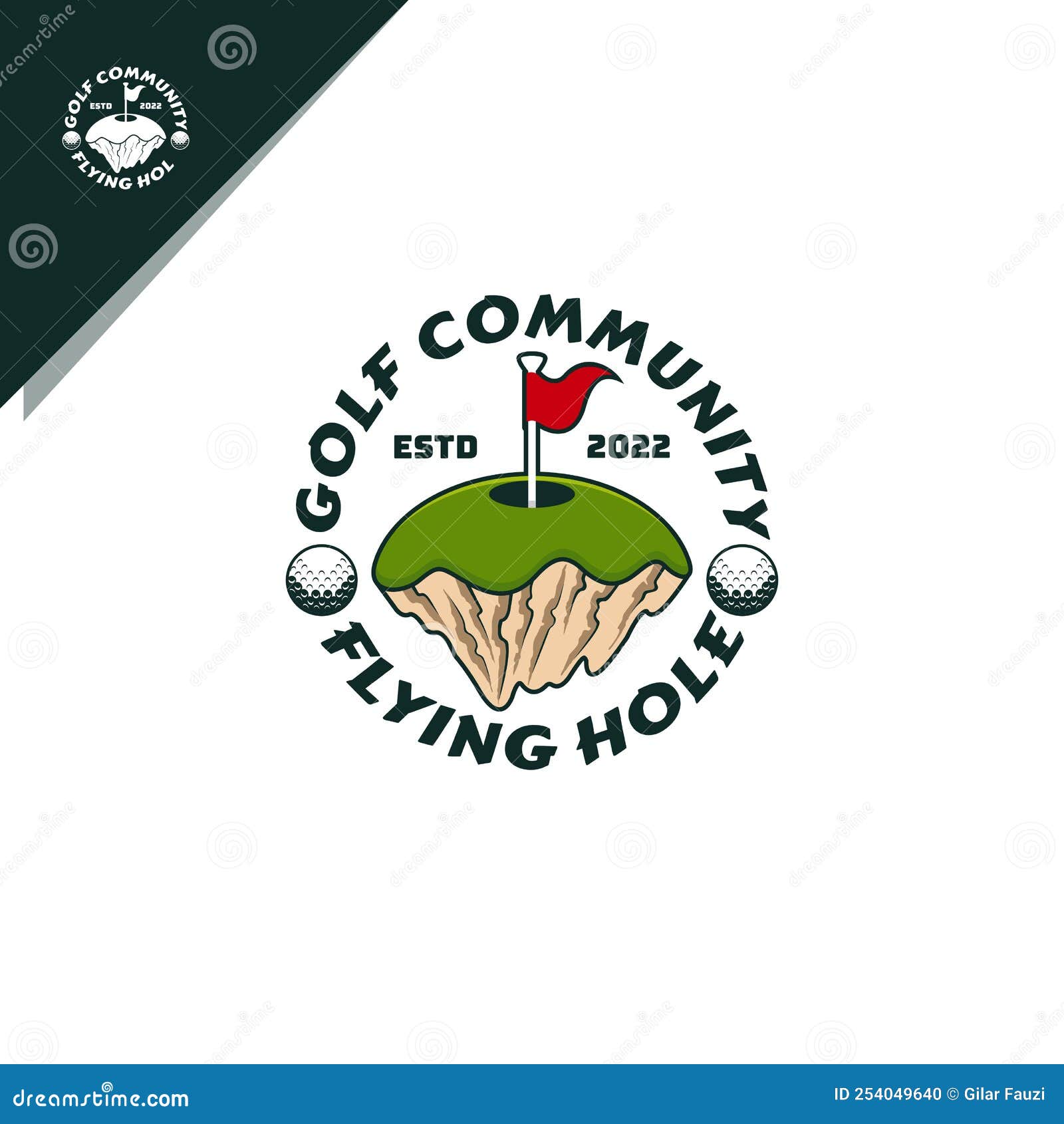 Golf logo emblem stock vector. Illustration of tournament - 254049640