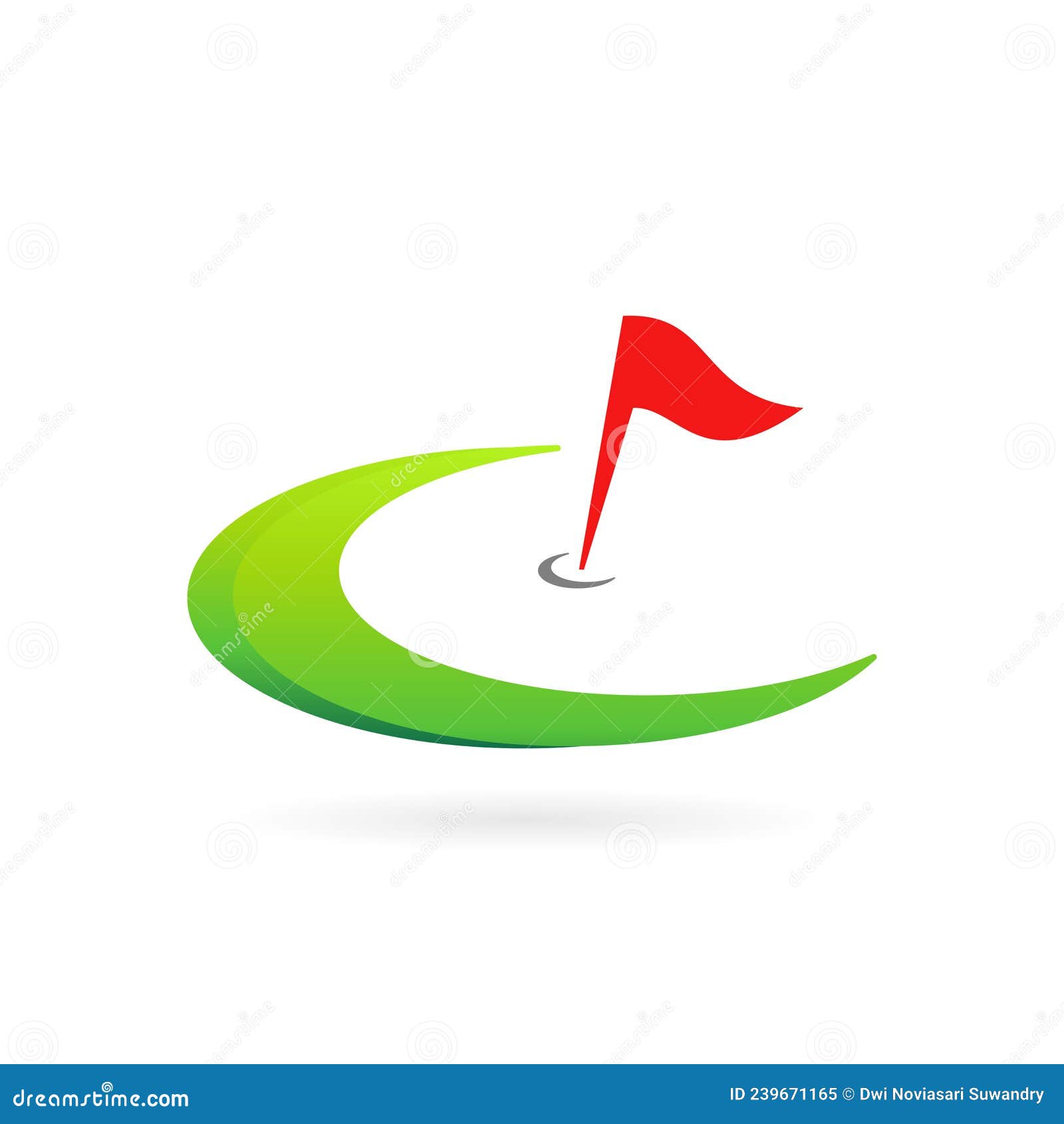 Golf Logo Forming Letter C Symbol Stock Vector - Illustration of ...