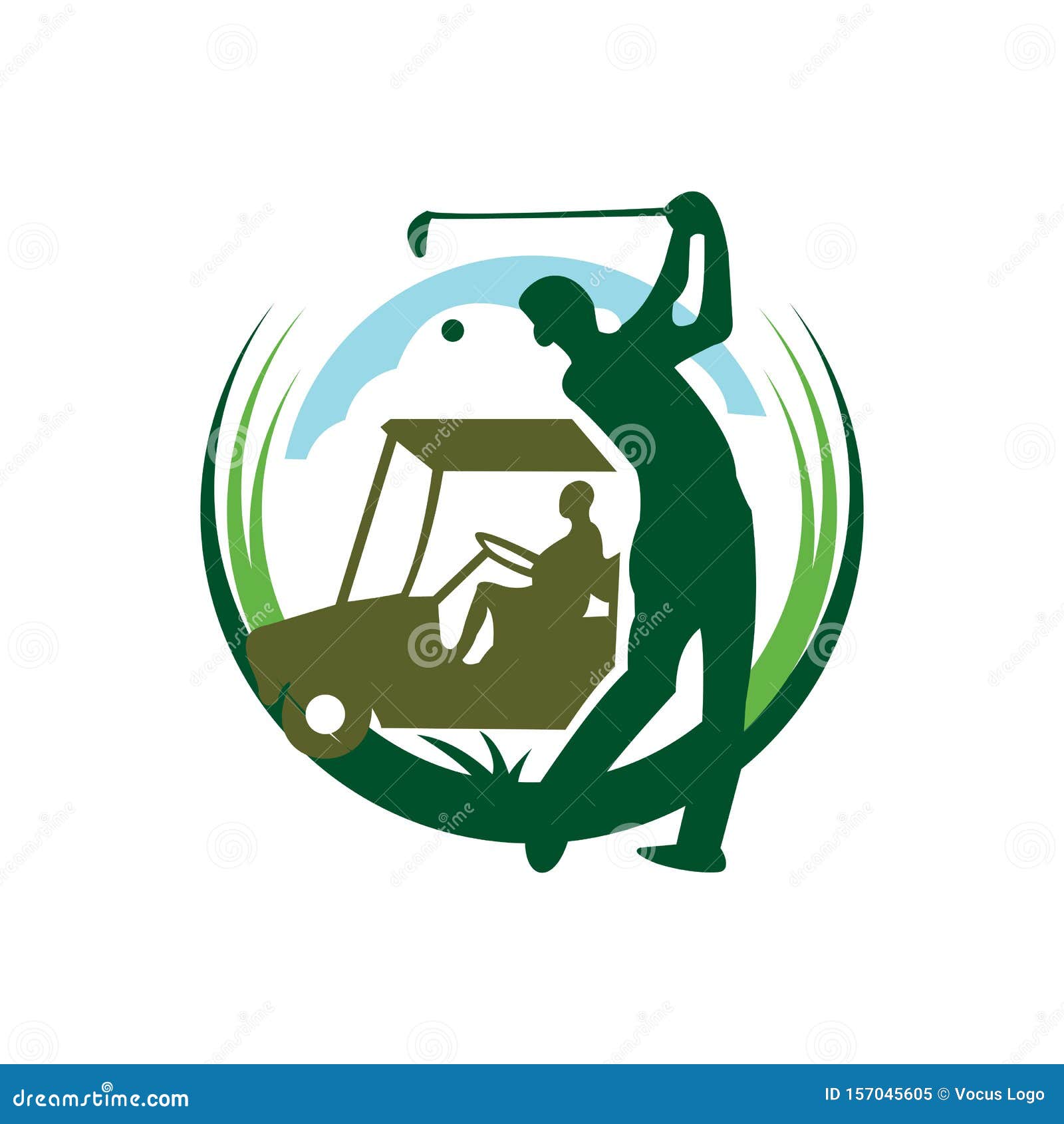 Golf Logo. Graphic Design Template Vector Illustration Stock ...