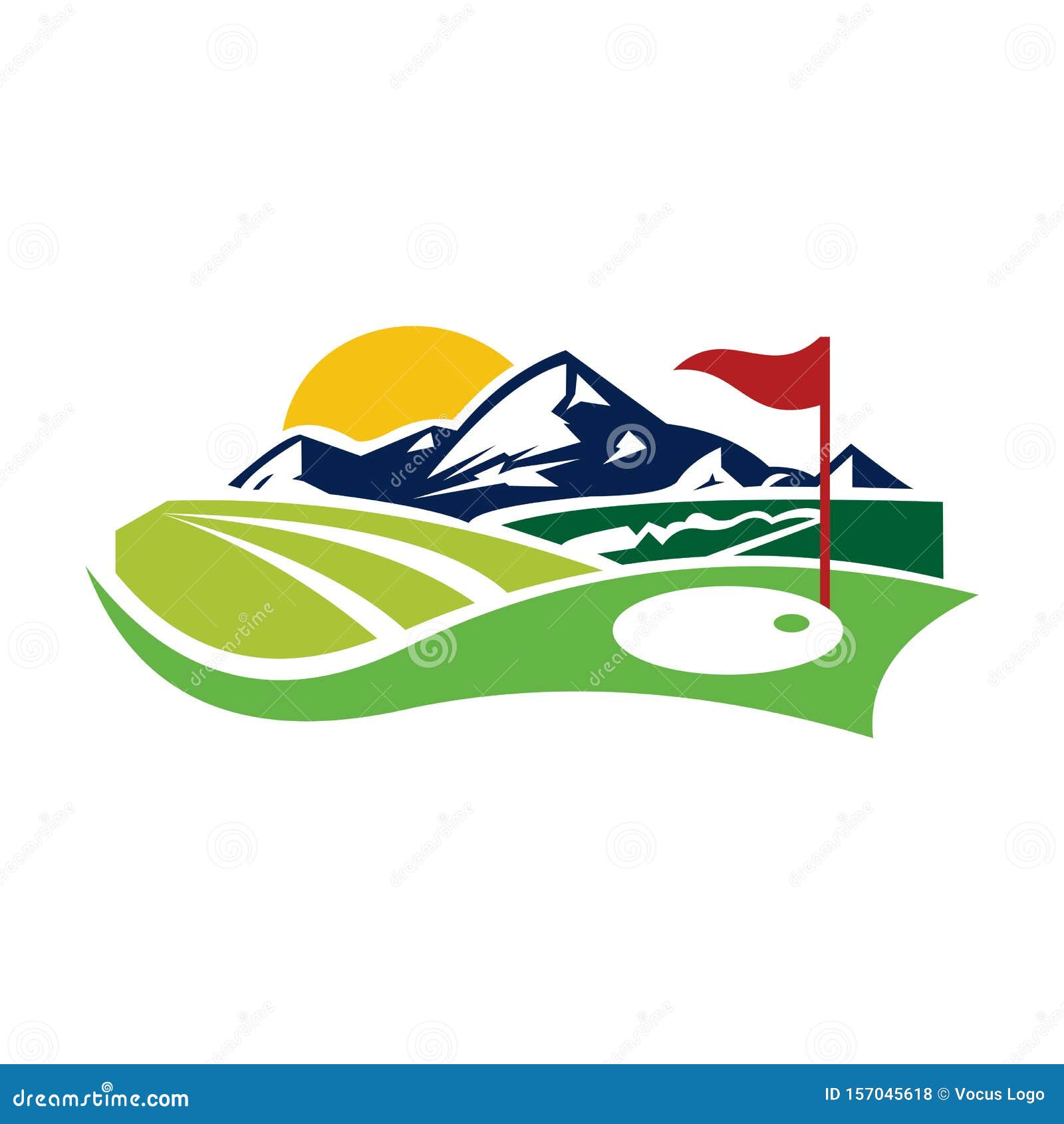 Golf Logo. Graphic Design Template Vector Illustration Stock ...